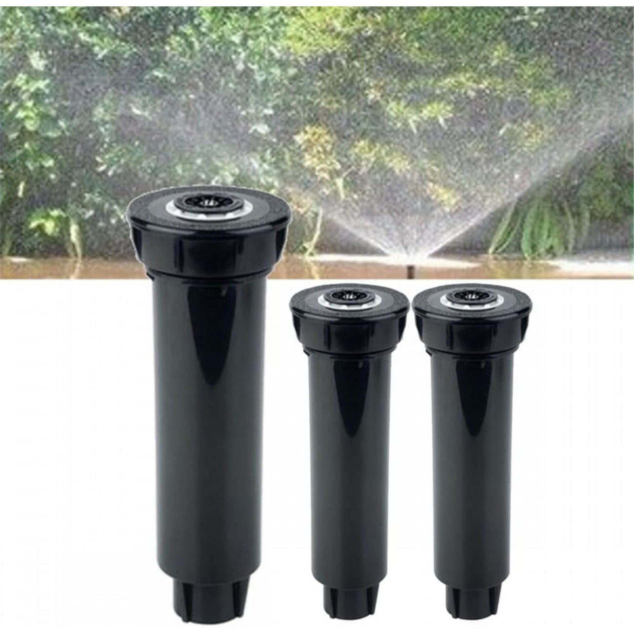 Tingzi Adjustable 25°- 360° Pop-Up Spray Head Lawn Sprinkler Garden ...