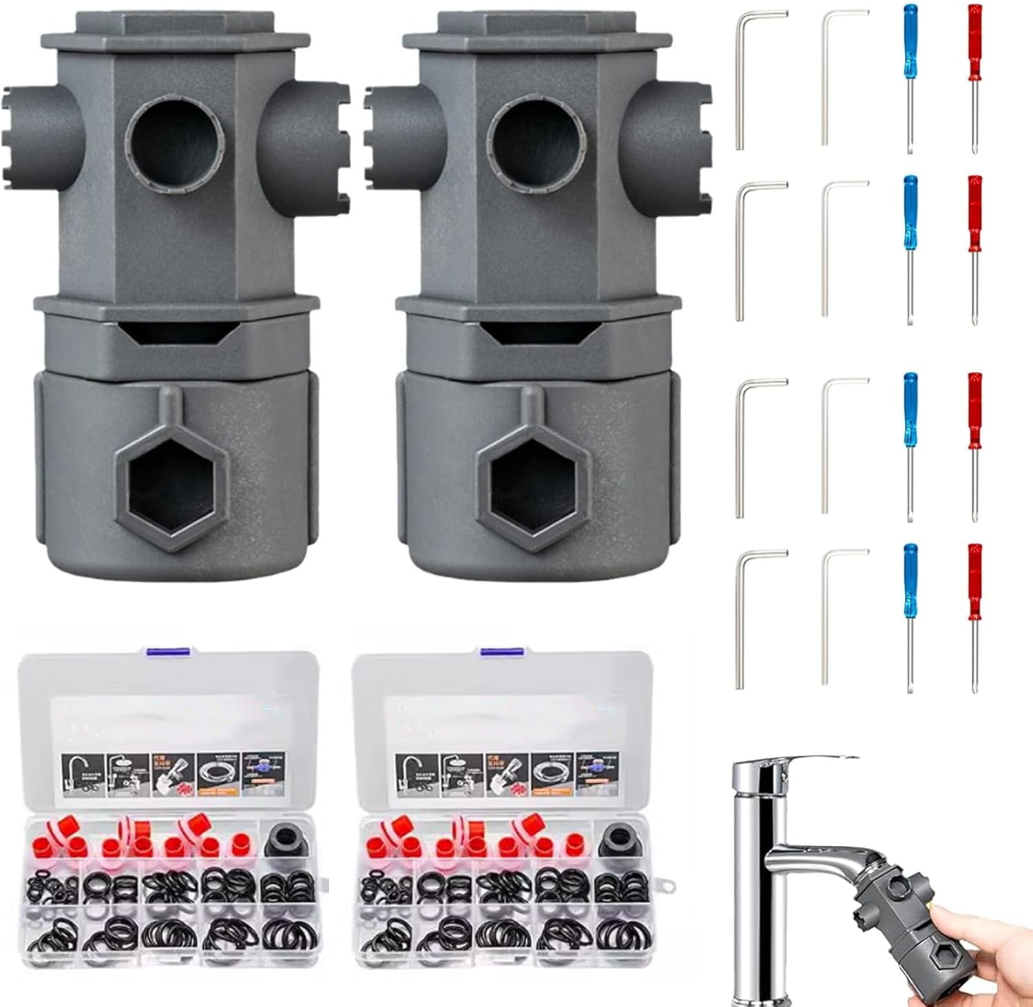 Tingzi All-In-One Wrench Tool Set for Faucet, Wrench Tool Set for ...