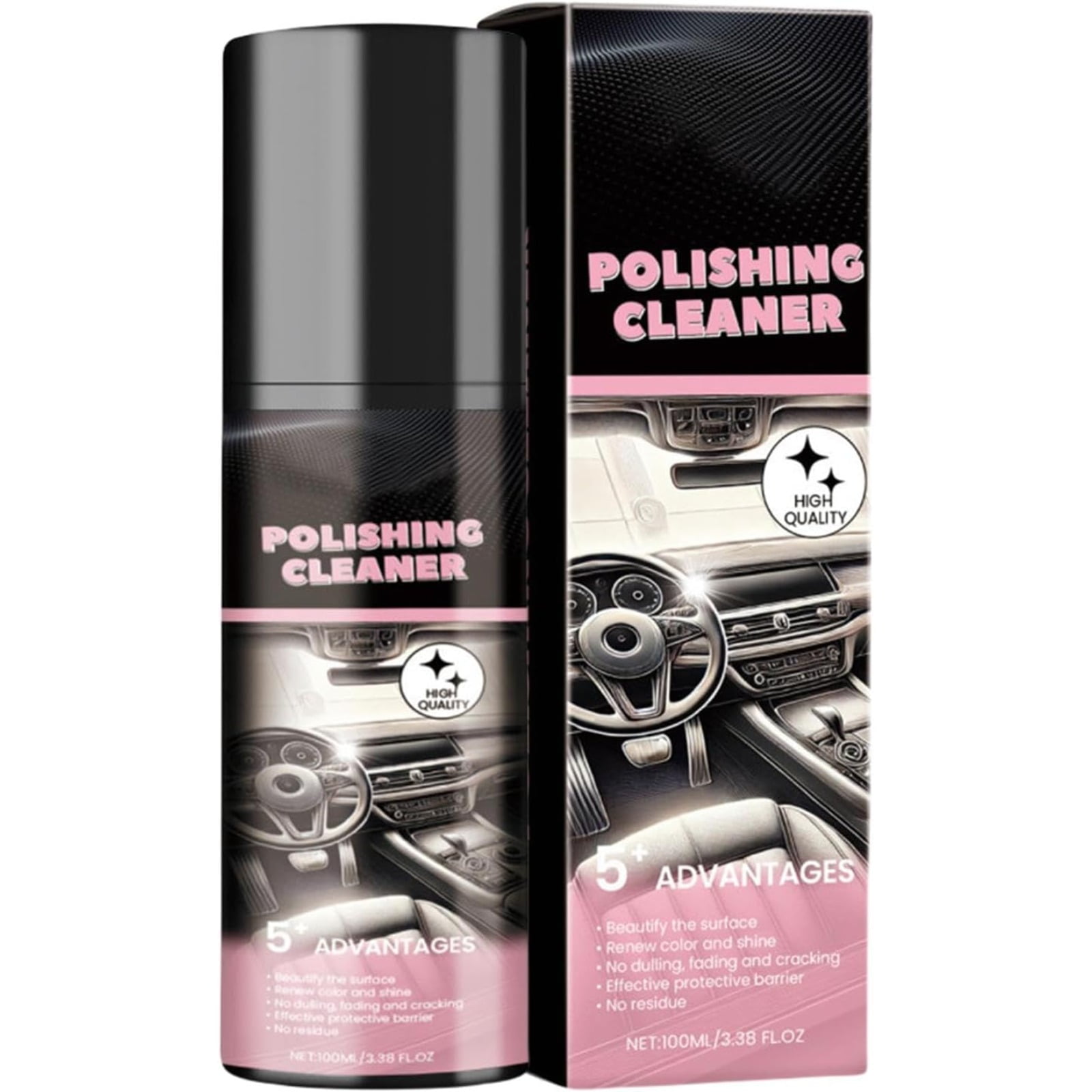 Tingzi Car Interior Cleaner - 100ml Car Interior Cleaner, Vehicle ...