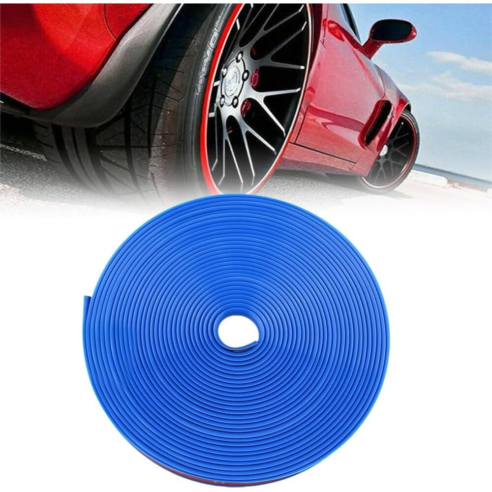 Tingzi Car Wheel Rim Protector Decor Strip, 8M Car Wheel Rim Edge ...