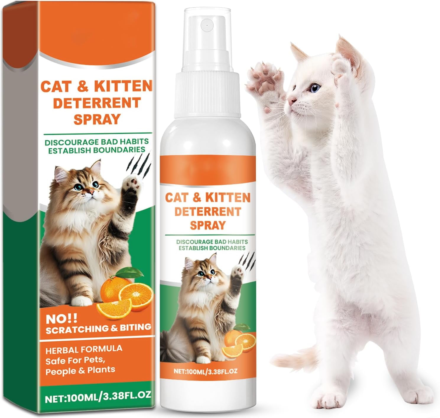 Tingzi Cat Deterrent Spray, Effective Training Aid with Natural ...