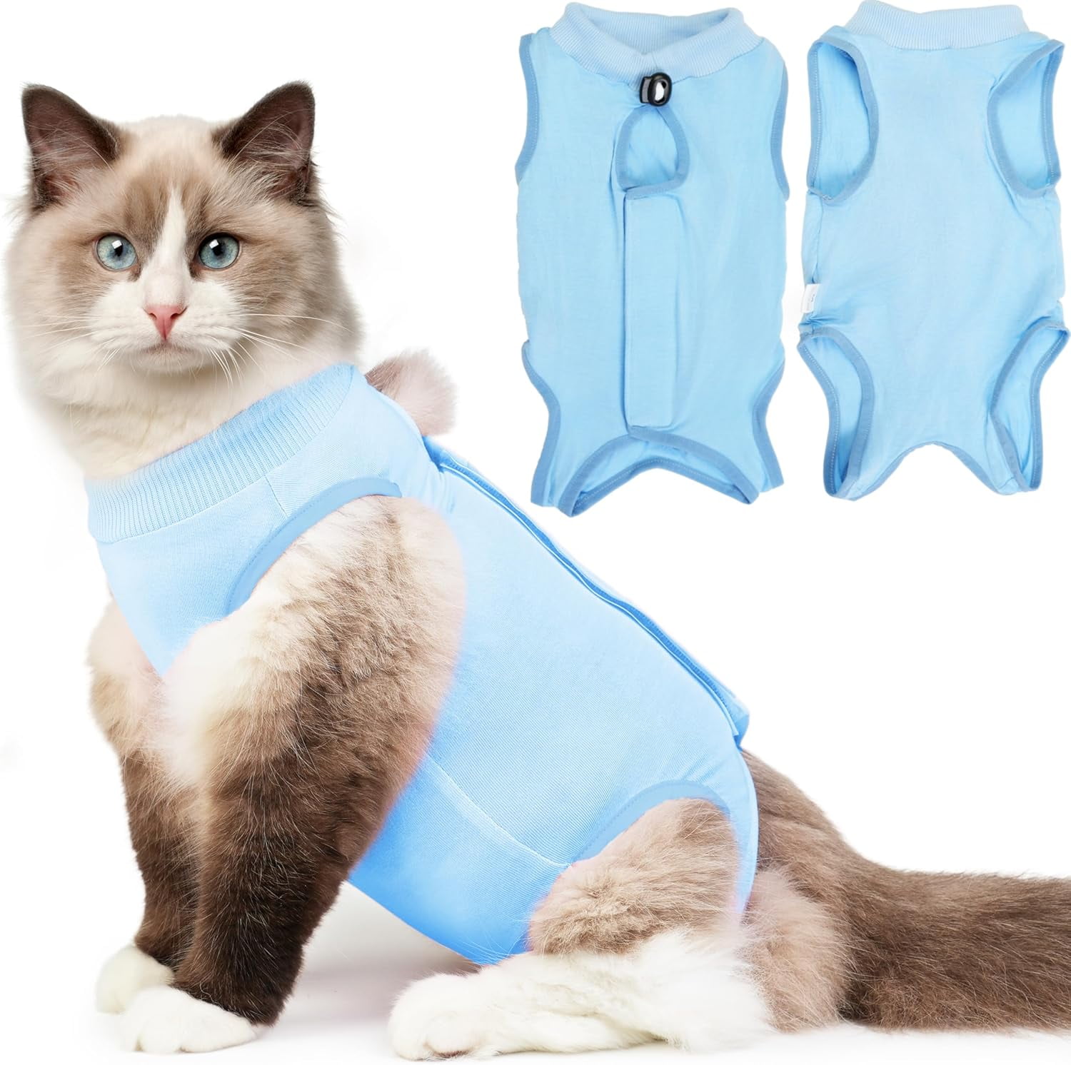 Tingzi Cat Recovery Suit for Abdominal Wounds,Cat Onesie for Cats After ...