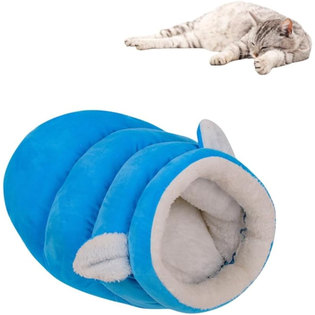 Tingzi Cat Winter Sleeping Bag Cat Sleeping Bag for Indoor Cats Soft ...