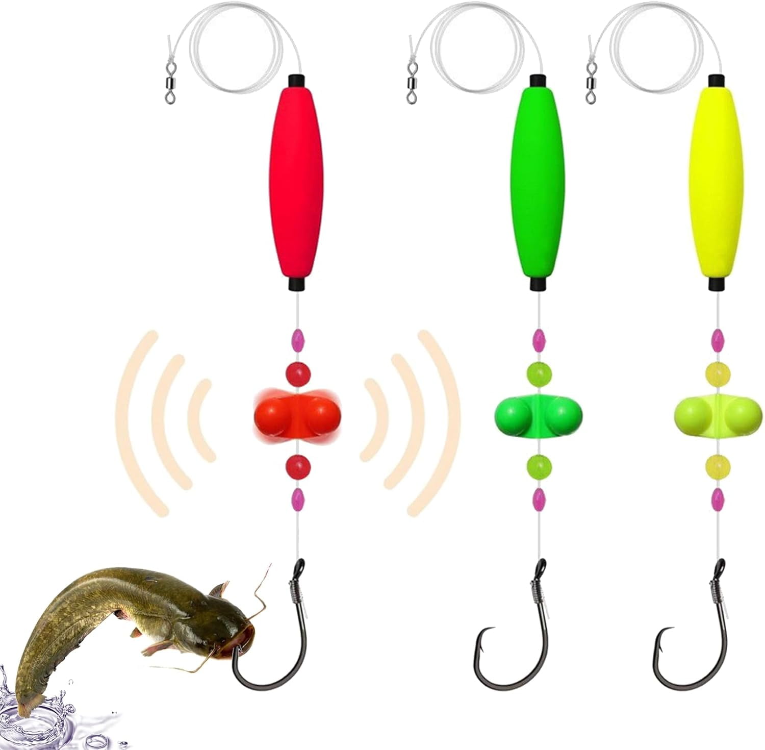 Tingzi Catfish Fishing Set, Takedown Rigs Catfishs for Catfish/Carp ...