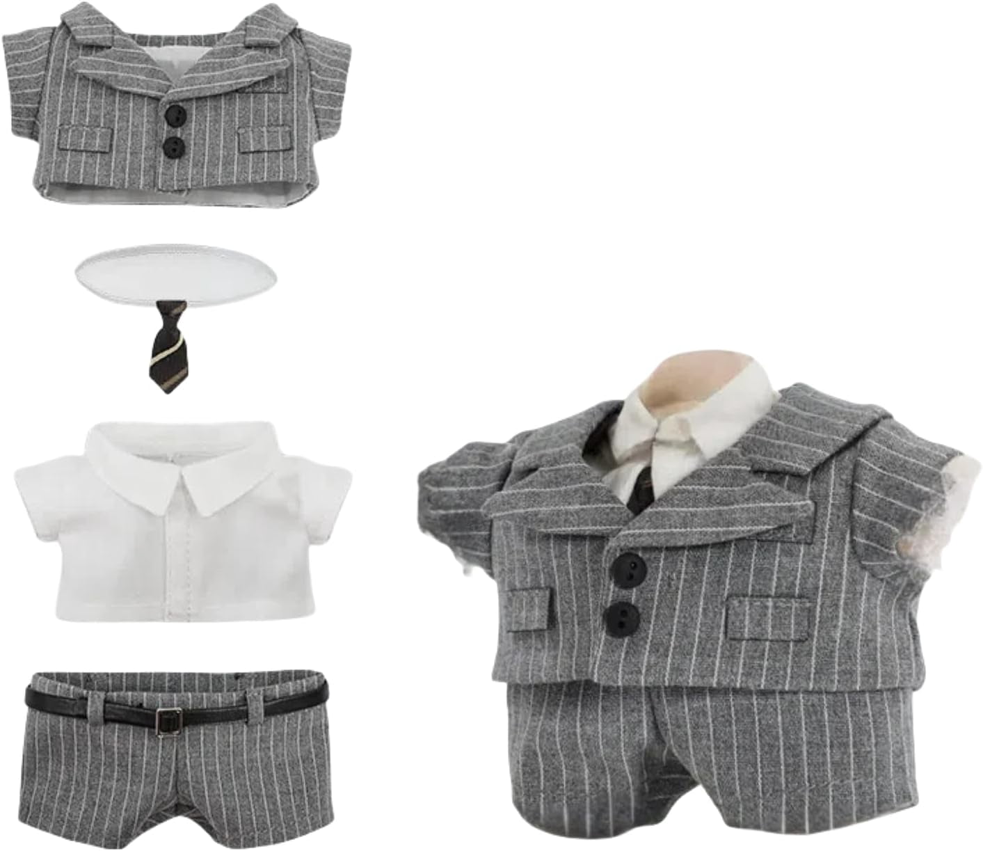 Tingzi Clothes for 17cm Dolls 4 Set, Cute Hat & Outfit Set for Dolls ...