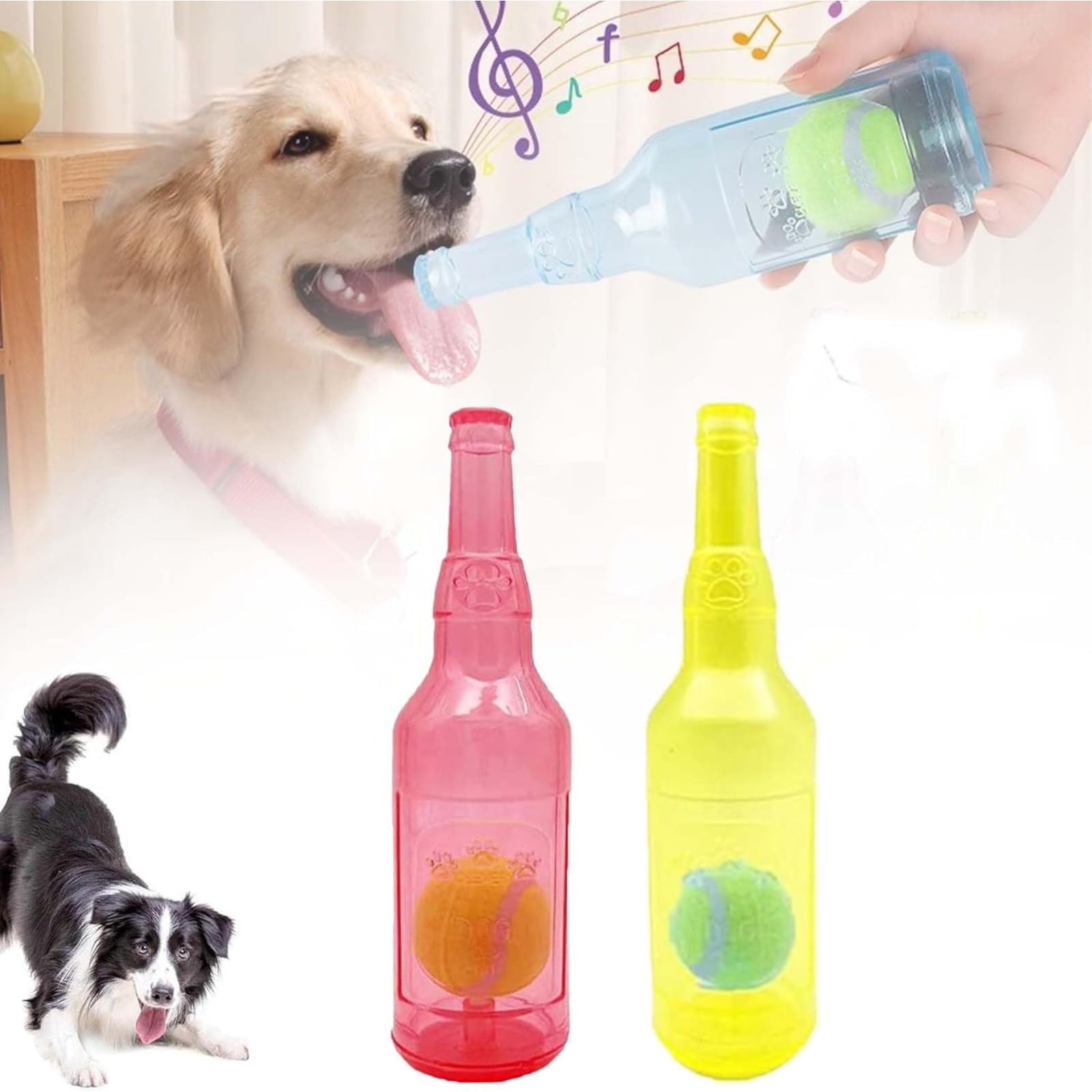 Tingzi Crunch play Bottle Toy for Dogs, Crunch and Play Bottle Toy ...