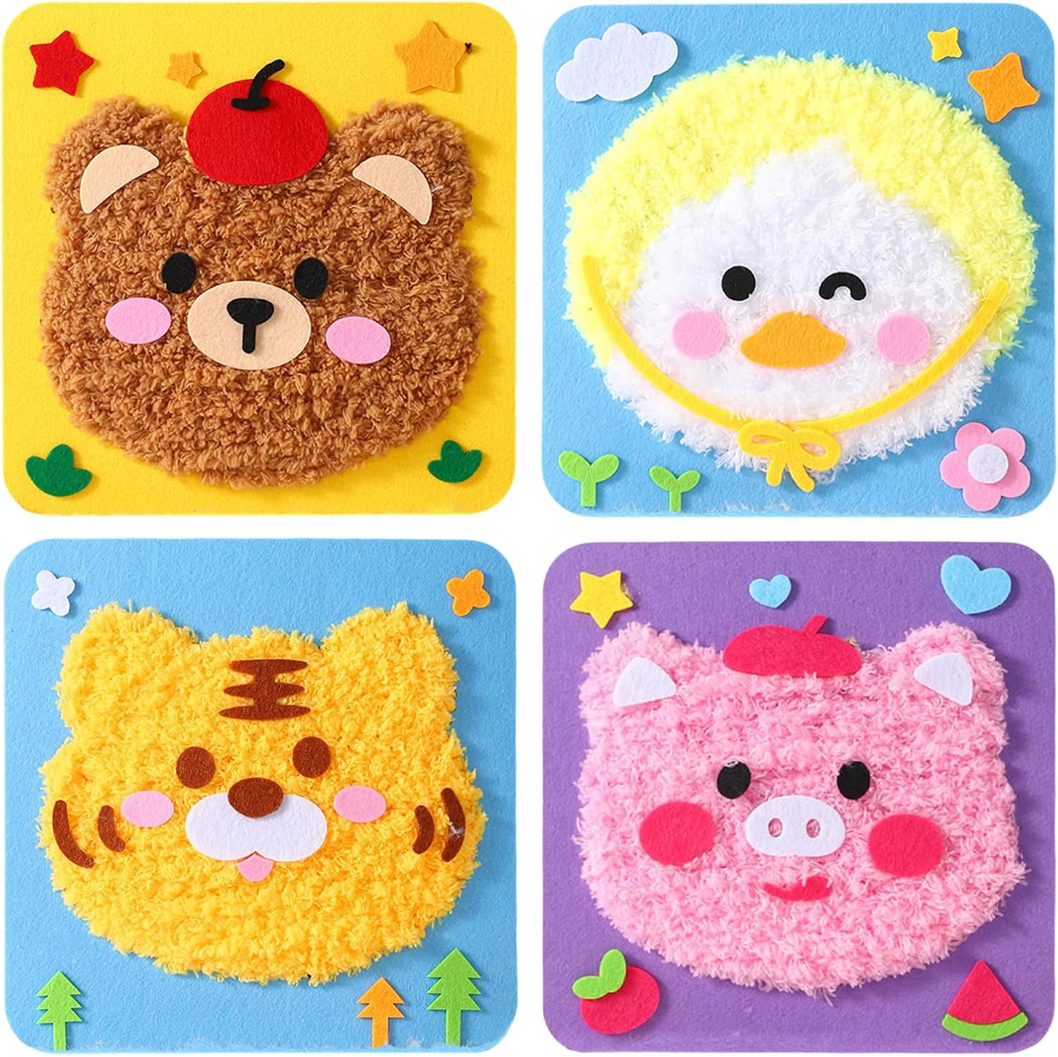 Tingzi DIY Embroidery Doll Set for Kids, Sewing Arts and Crafts Kit ...