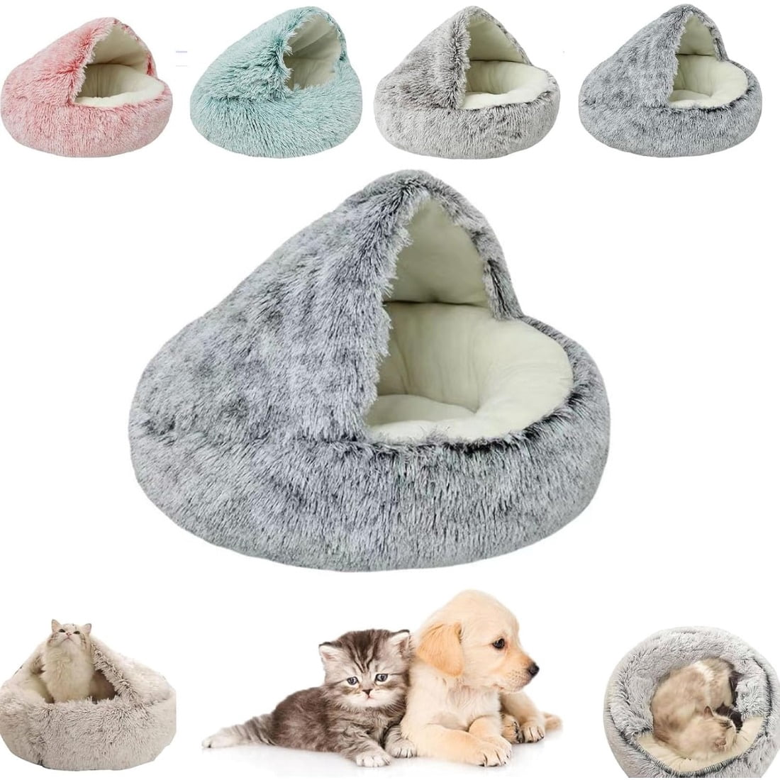 Tingzi Dog Bed, Fauven Calming Seashell Bed, Lapcatz Nest Bed, Plushy ...