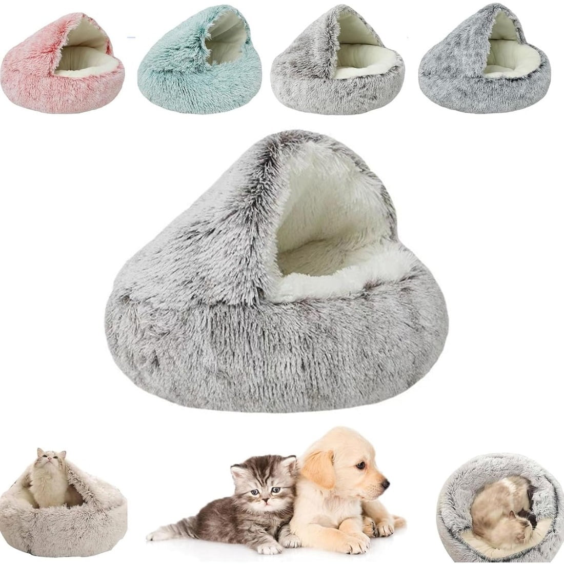Tingzi Dog Bed, Fauven Calming Seashell Bed, Lapcatz Nest Bed, Plushy ...