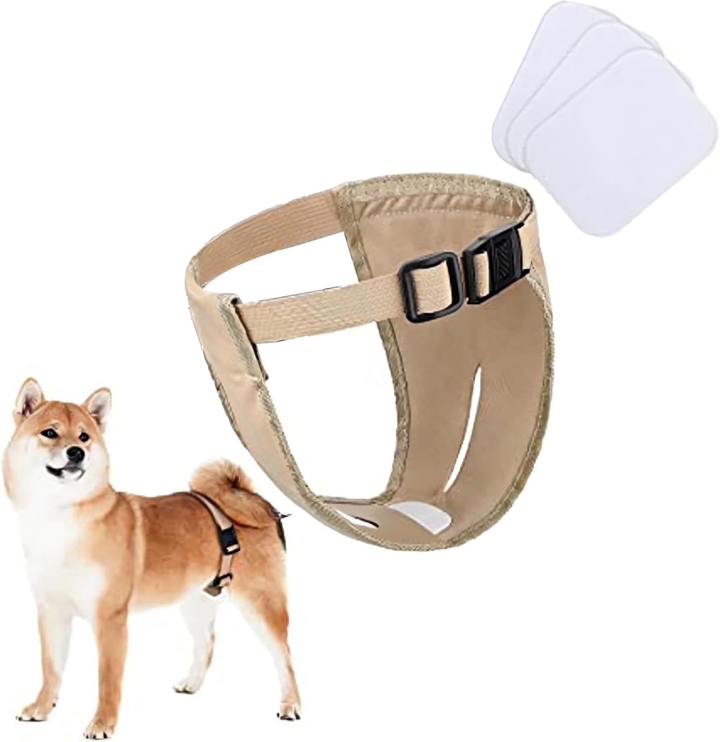 Tingzi Dog Diapers Female, Female Dog Heat Cycle Reusable Diapers ...