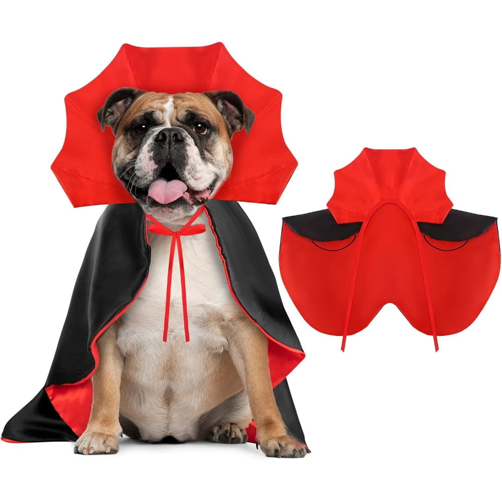 Tingzi Dog Halloween Costumes, Dog Vampire Costume Dog Devil Cloak ...