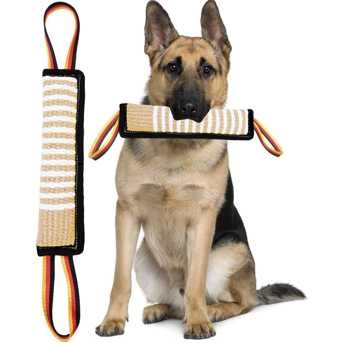 Tingzi Dog Tug Toy Dog Tough Jute Bite Pillow Lasting Training ...