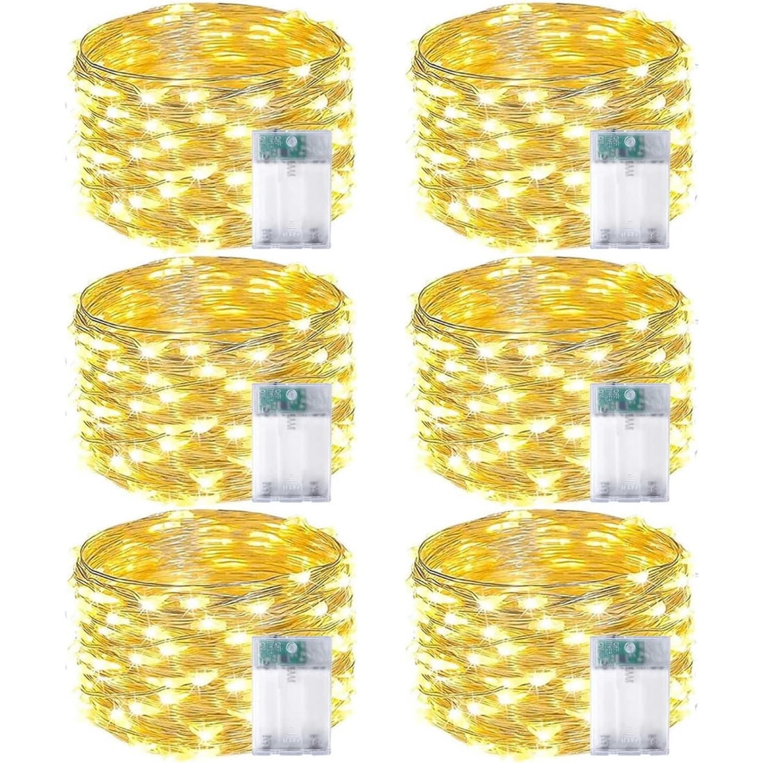 Tingzi Fairy Lights Battery Operated with Timer, Waterproof 16FT 50 LED ...