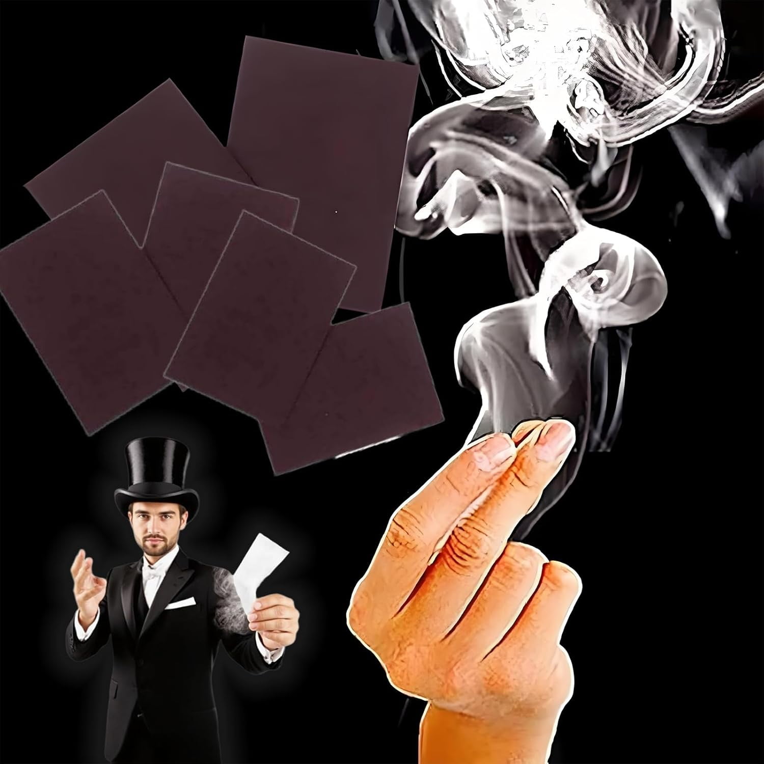 Tingzi Finger Smoke Magic Trick, Magic Finger Smoke, No Experience ...