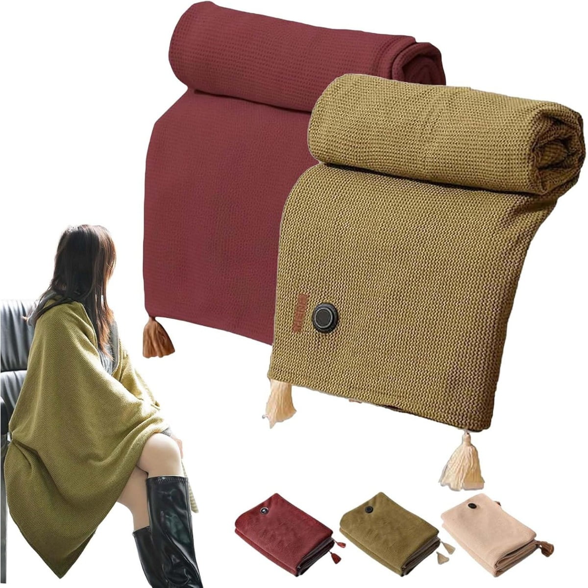 Tingzi Freelady Heated Shawl, Free Lady Heated Shawl, Portable Heated ...