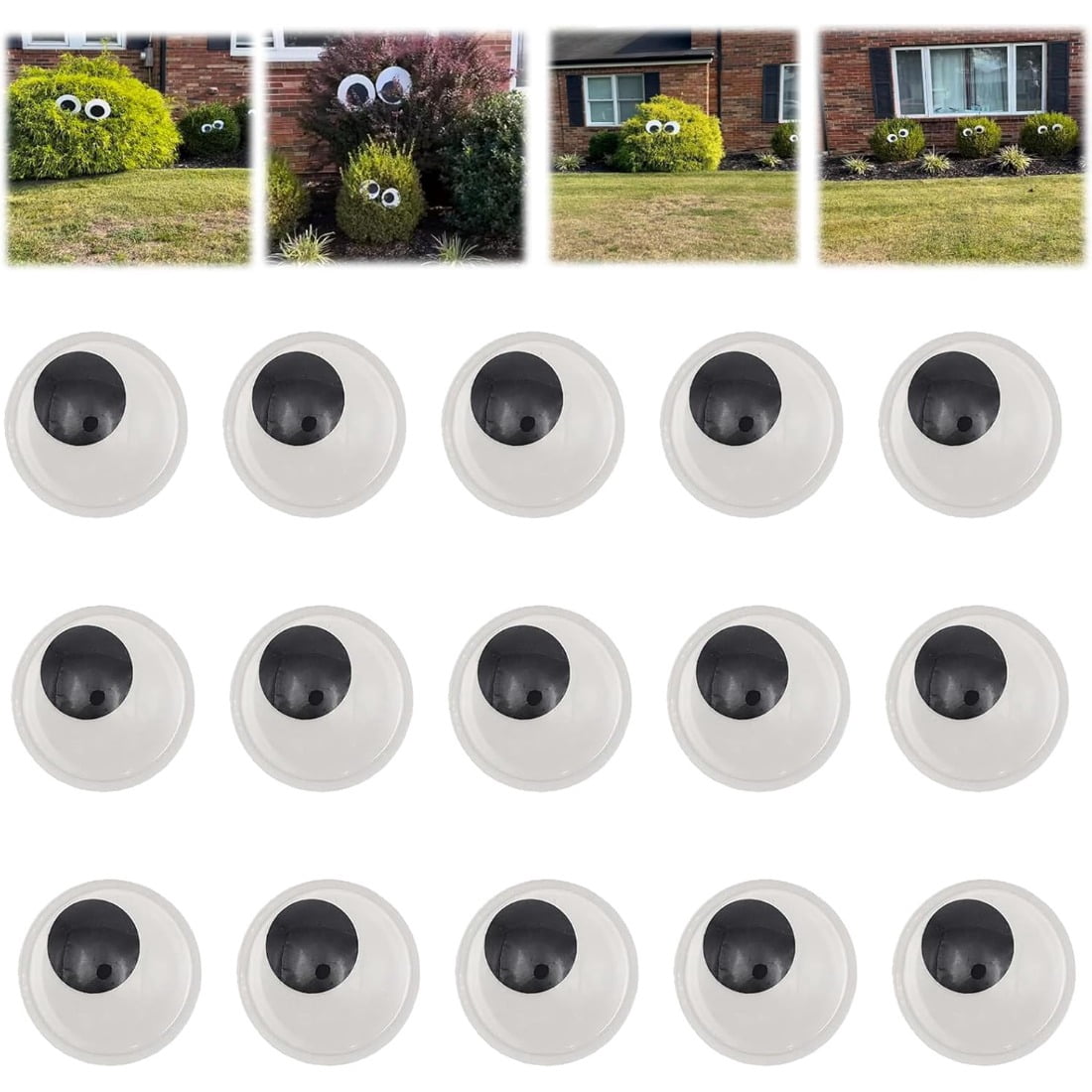 Tingzi Googly Eyes for Bushes, Halloween Eyes for Bushes, Glowing Eyes ...