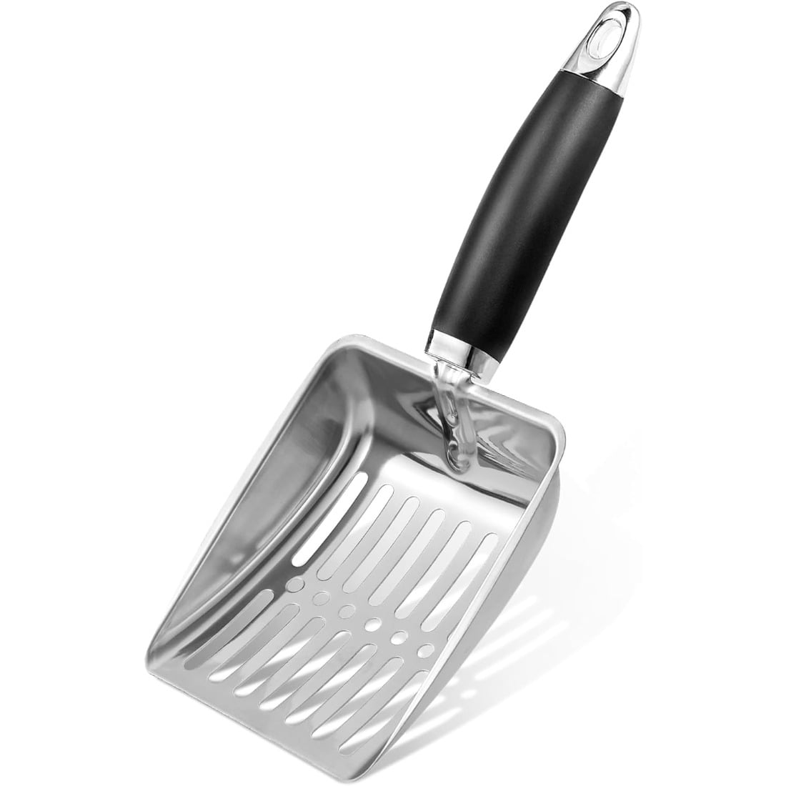 Tingzi Metal Cat Litter Scoop with 10 Inch, Handle and Soft Grip ...