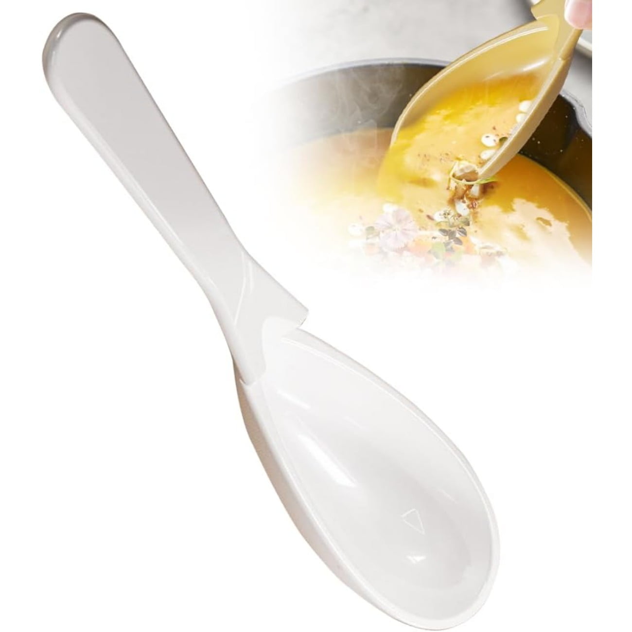Tingzi Non-Slip Bowl Spoon, 2025 New Notch and Hook Style Kitchen Soup ...