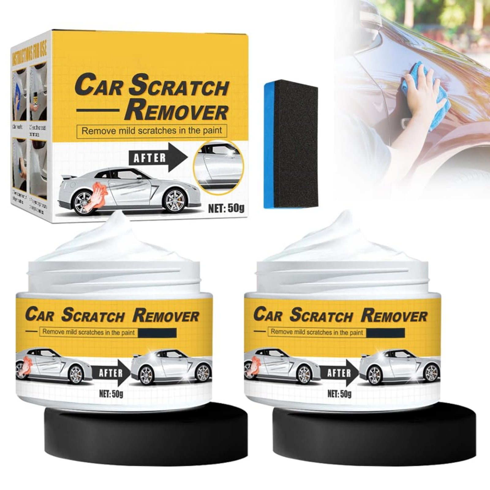 Tingzi Polishing Compound Scratch Remover with Sponge, 2025 New T-221a ...