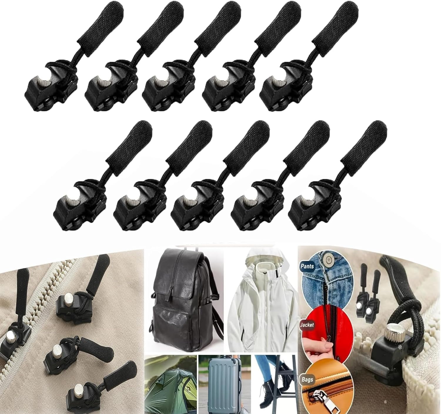 Tingzi Removable Universal Zipper Repairer, Instant Zipper Fix Sliding ...