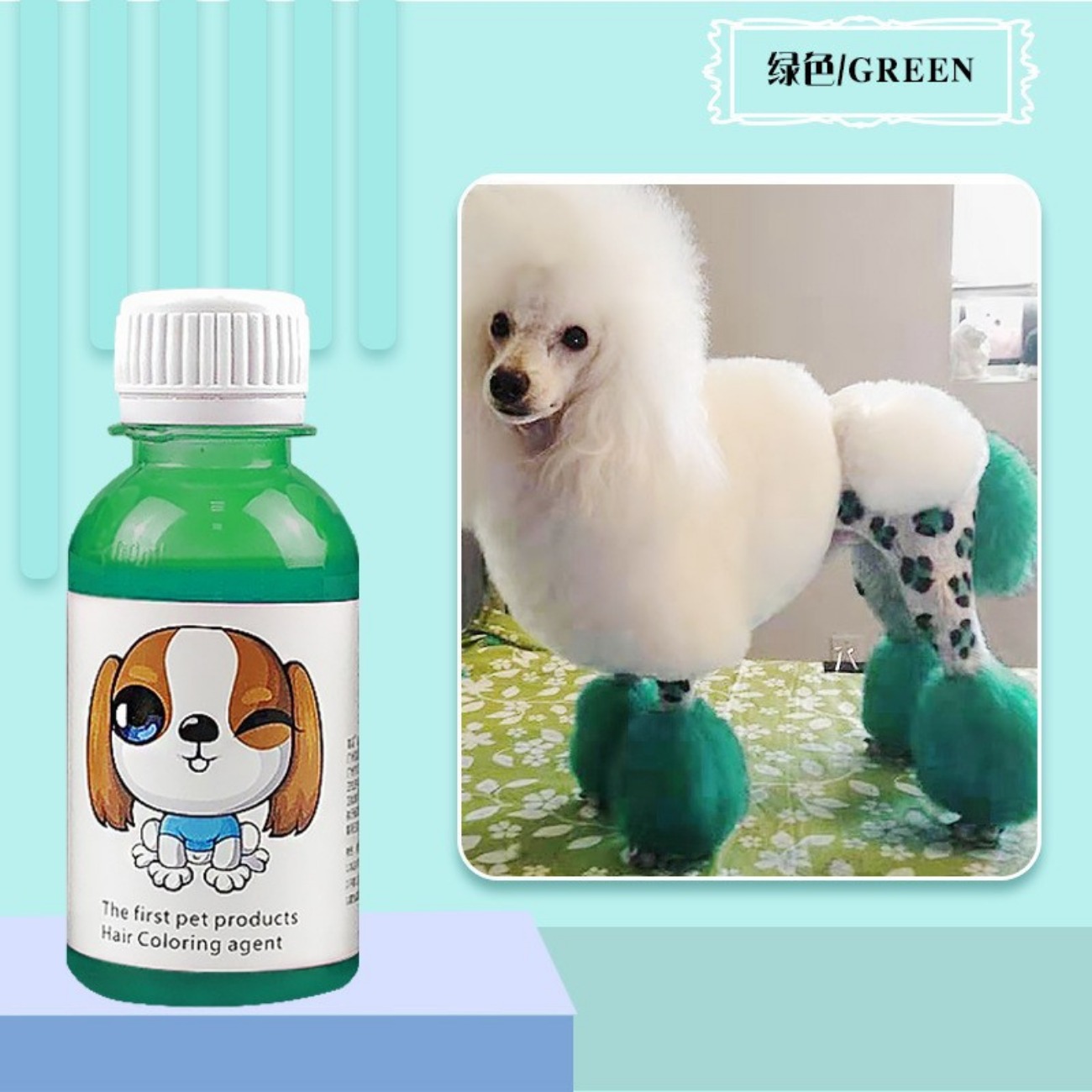 Tingzi Semi-Permanent Dog Hair Dye, Keep for About 2 Months, 1 Pack Pet ...