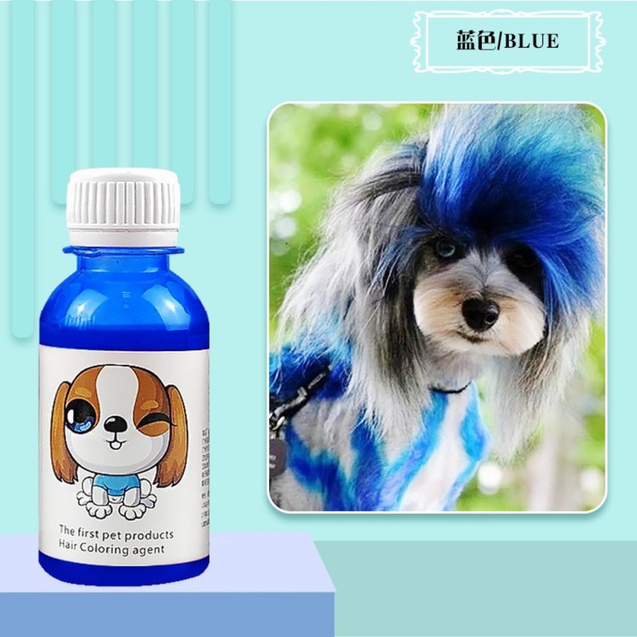 Tingzi Semi-Permanent Dog Hair Dye, Keep for About 2 Months, 1 Pack Pet ...