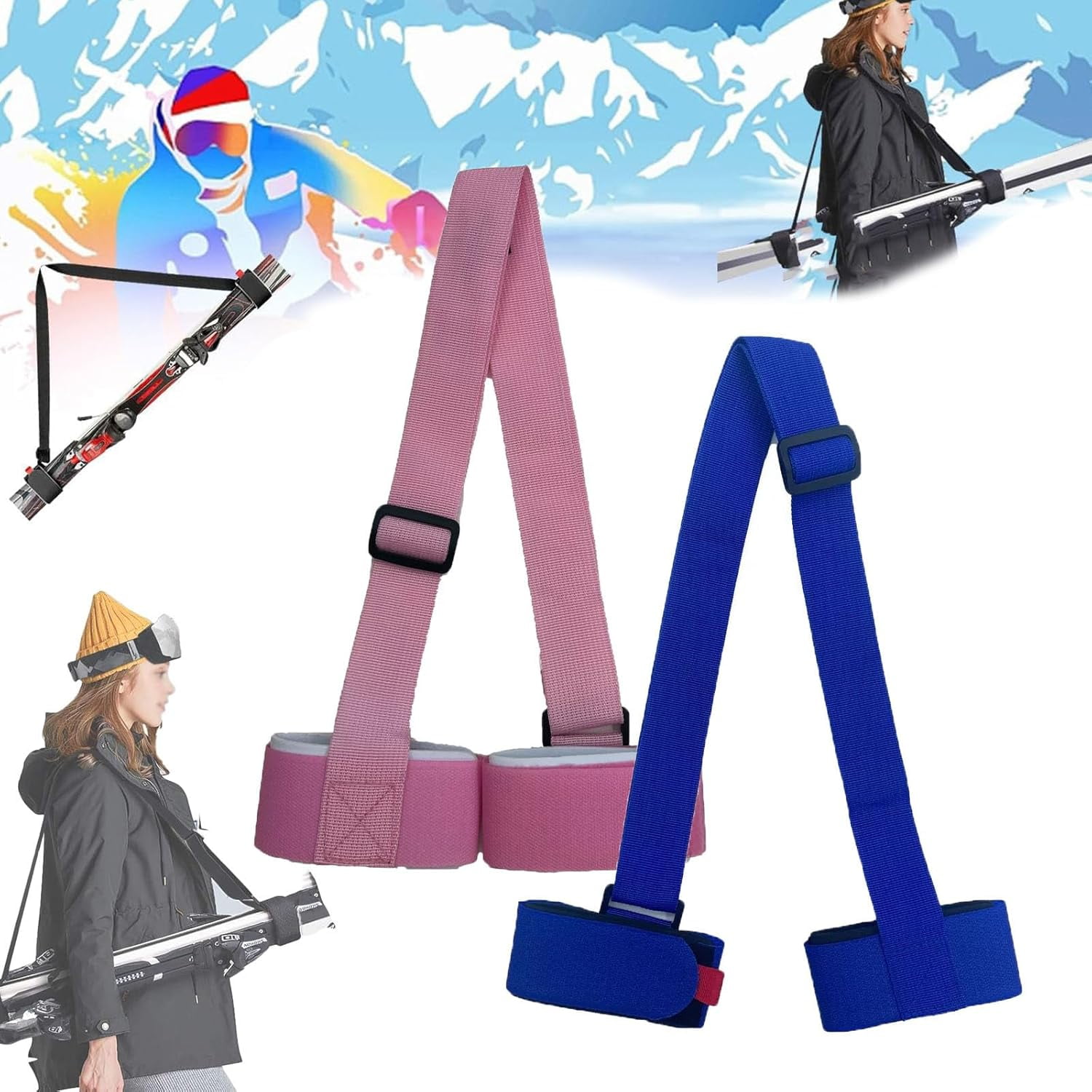 Tingzi Skimate Ski Carrier, Skimate, Ski Mate Ski Carrier, Ski Straps ...