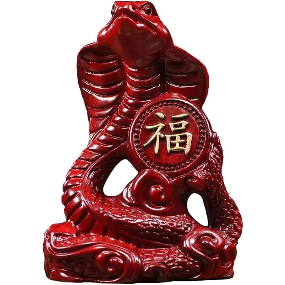 Tingzi Snake Statue 2025 Year of the Snake Figurine Hand Craved Crafts ...