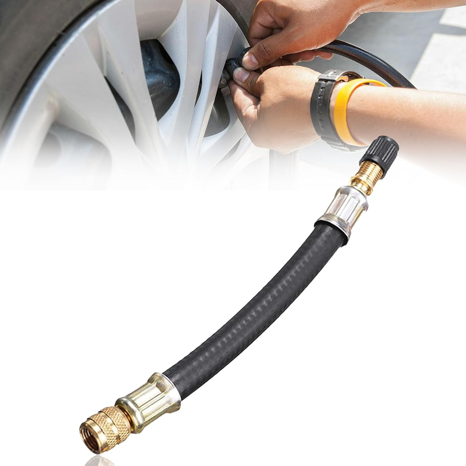 Tingzi Universal Flexible Tire Valve Extenders, 2025 New Valve Adaptor ...
