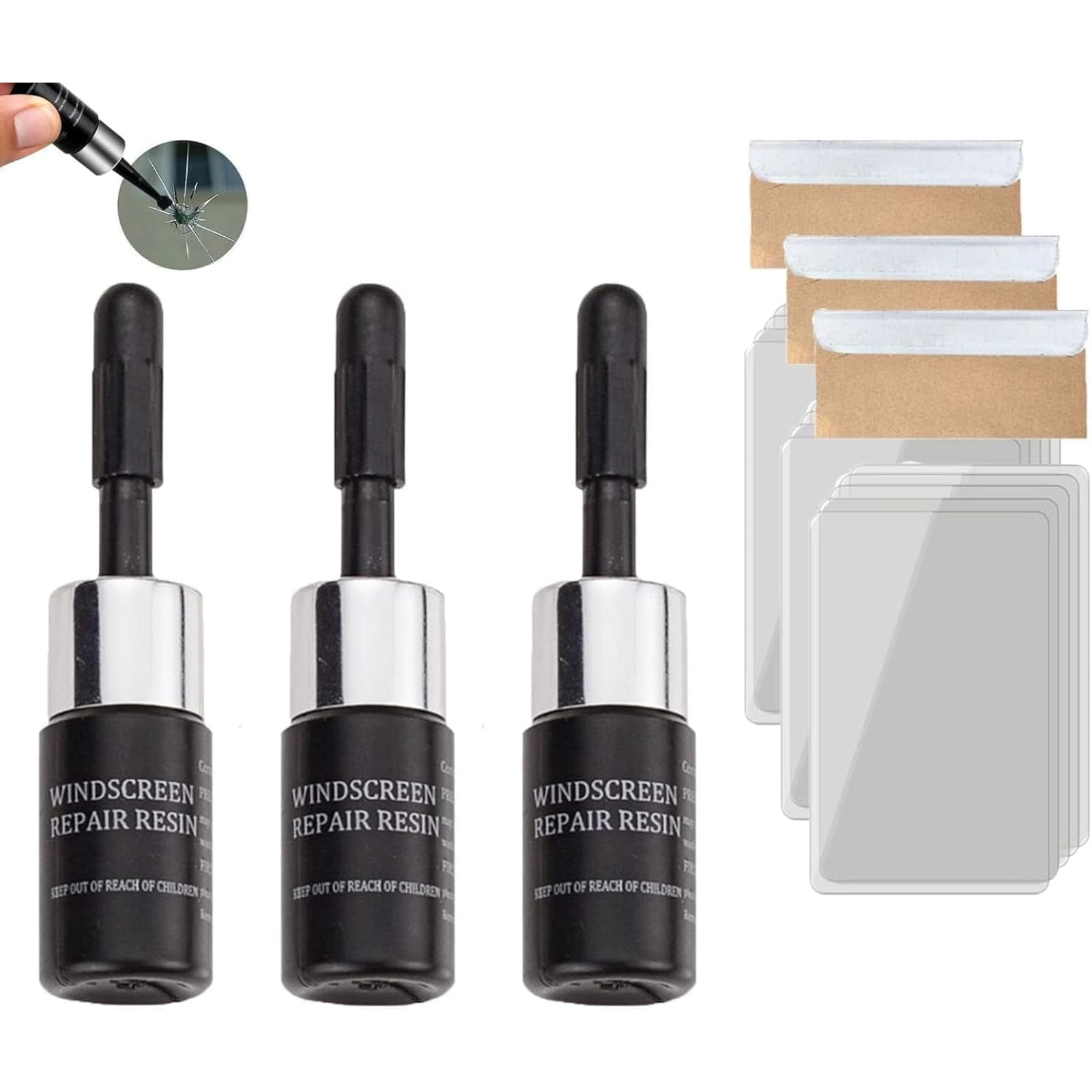 Tingzi Windshield Crack Repair Kit, 2025 New Glass Cracks Gone Repair ...