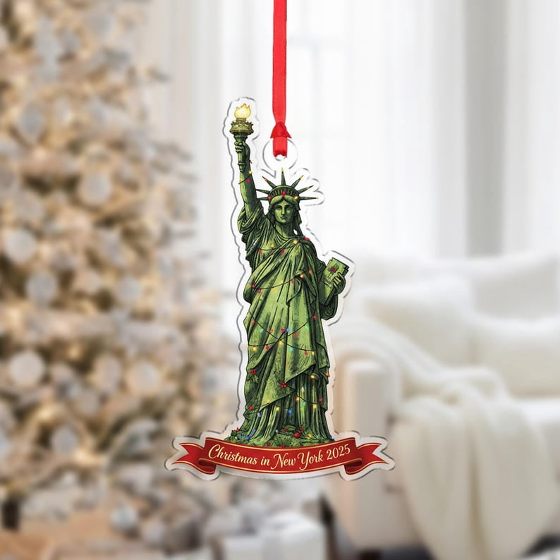 TiniDecor Statue of Liberty Ornament 2025, Christmas Tree Decoration ...