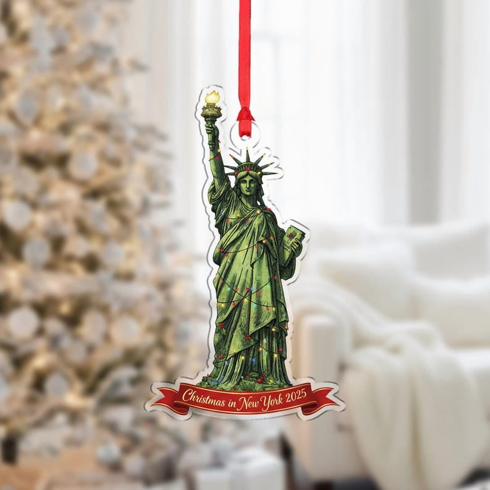 TiniDecor Statue of Liberty Ornament 2025, Christmas Tree Decoration ...