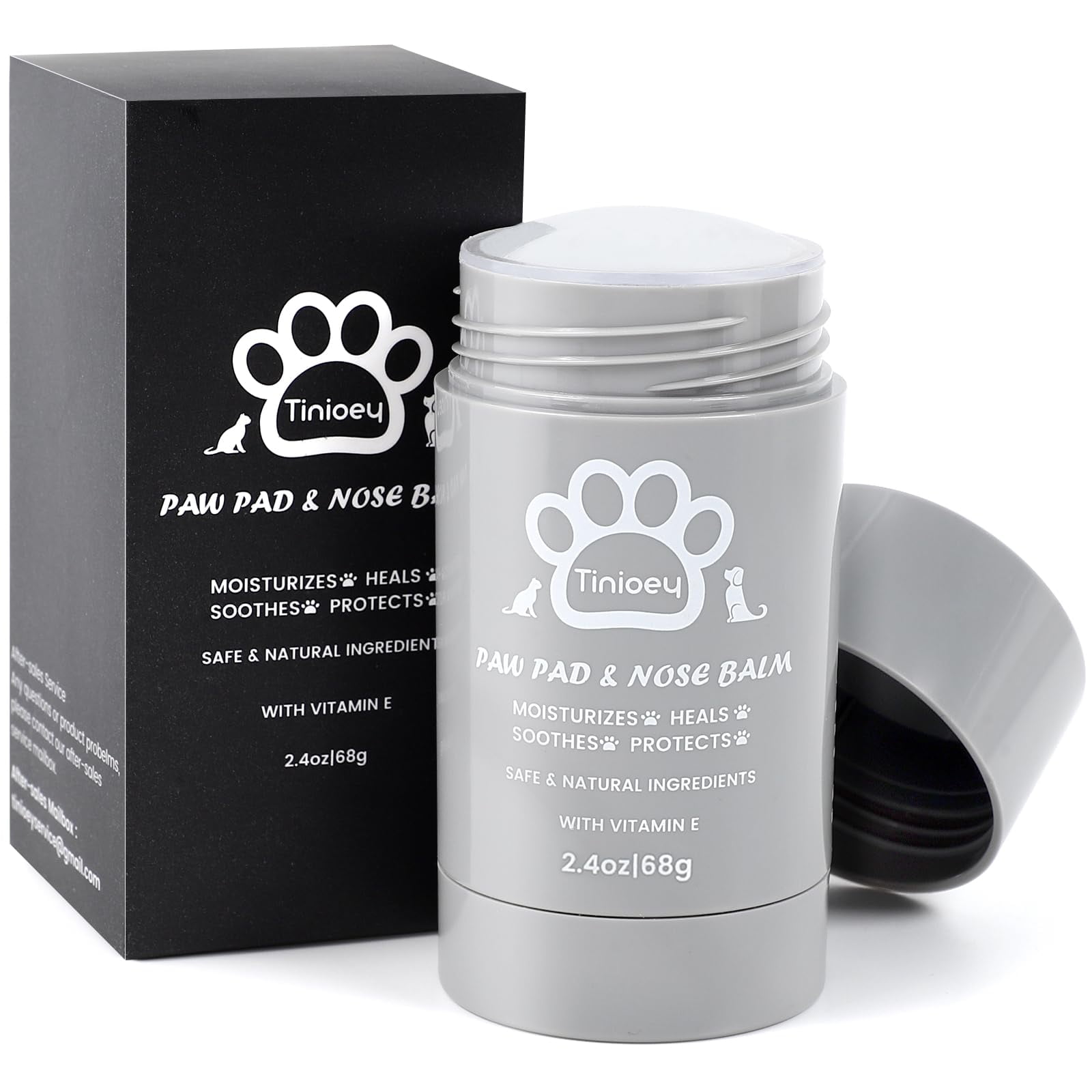 Tinioey Cat Dog Paw XEF1 Pad Balm Stick (2.4 oz) | Natural Lick Safe ...