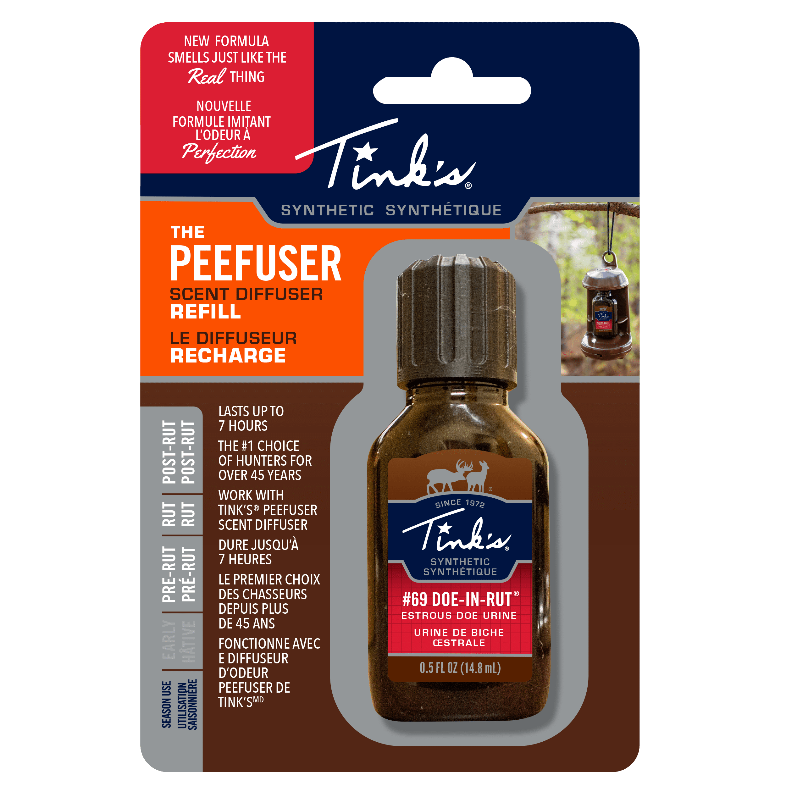 Tink's Synthetic #69 Doe-in-Rut PeeFuser Scent Diffuser Refill .5 oz ...
