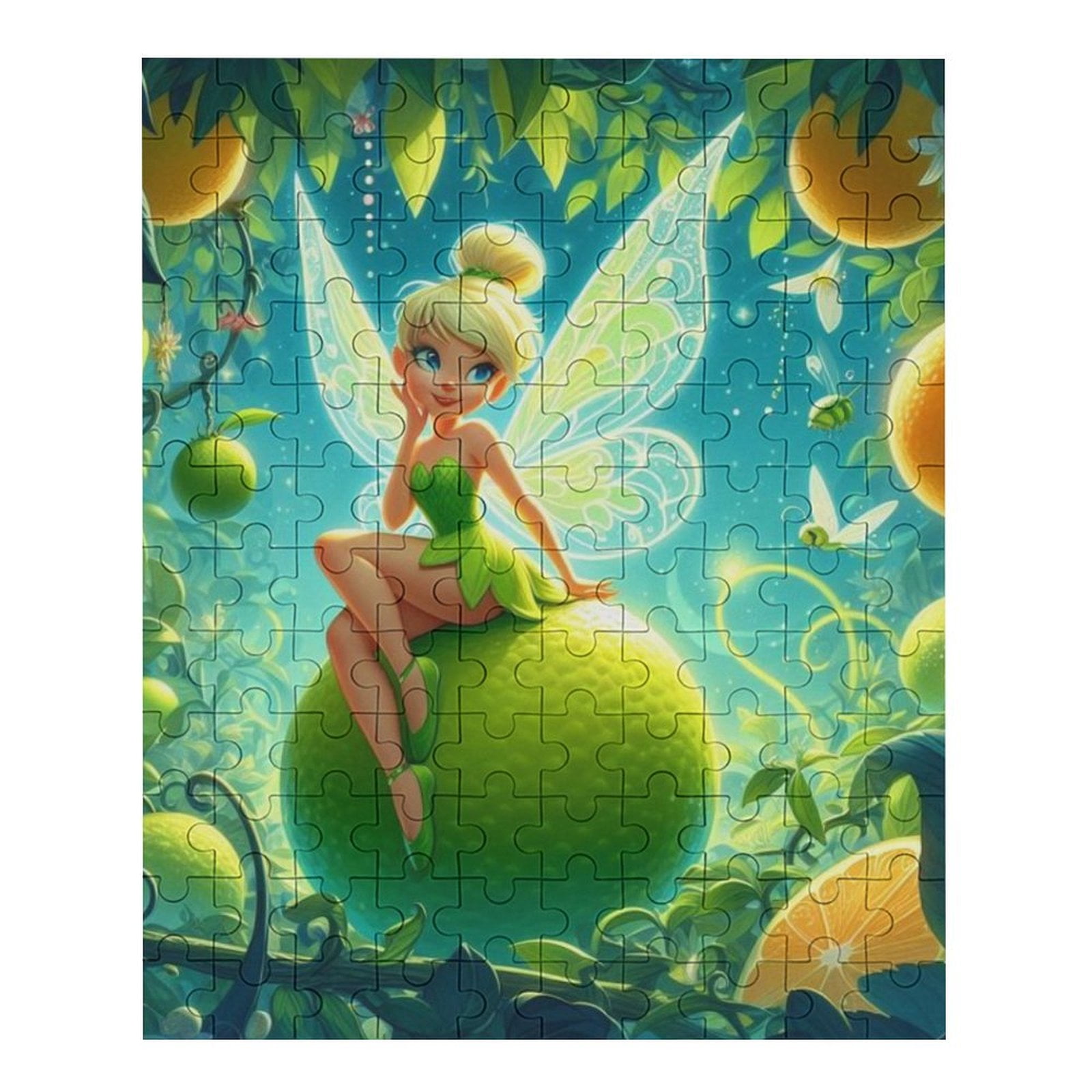 Tinker Bell 120 PCS Jigsaw Puzzle for Kids Teens - Unique Puzzle Pieces ...