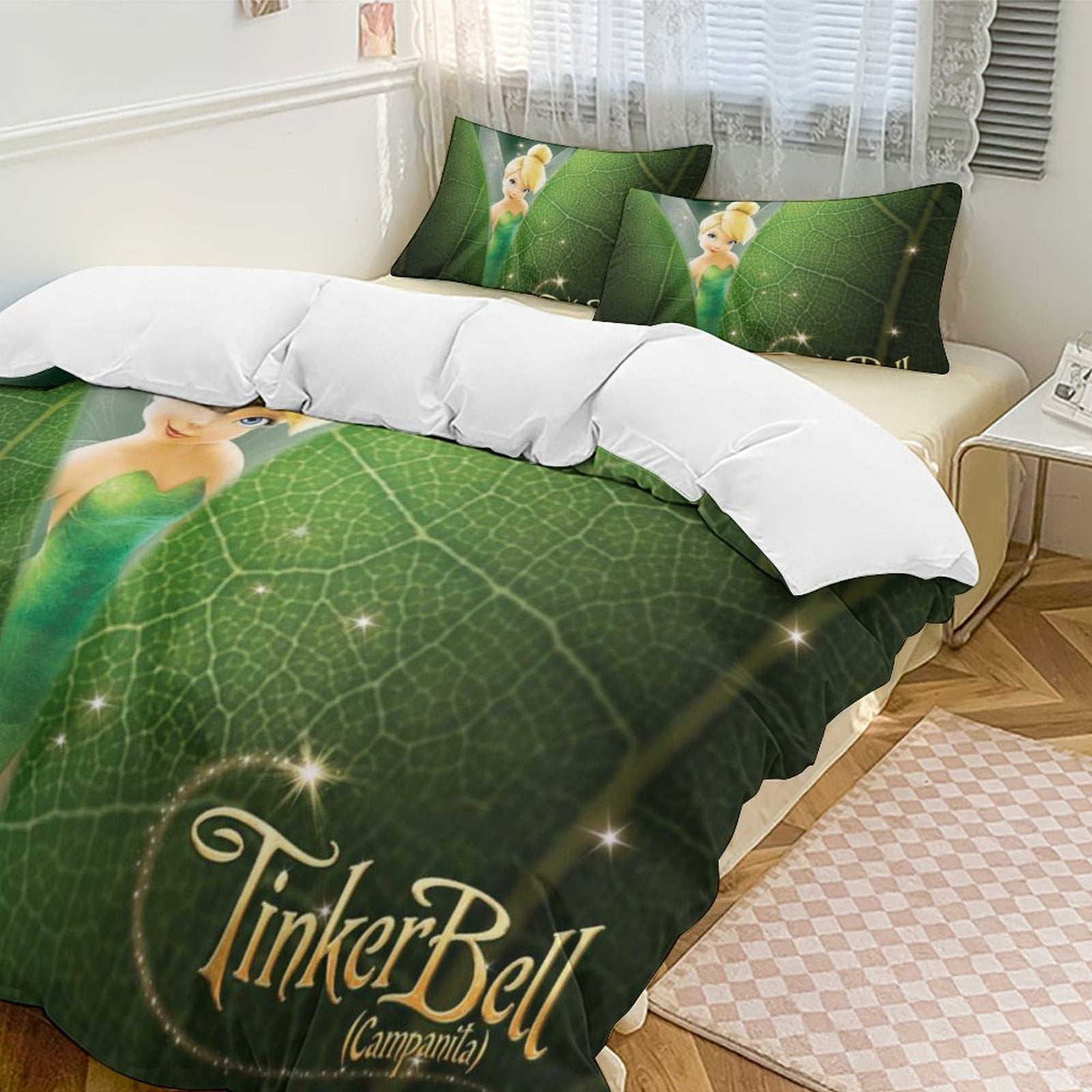 Tinker Bel 3 Piece Comforter Bedding 1 Set Super Soft Quilt Cover with ...