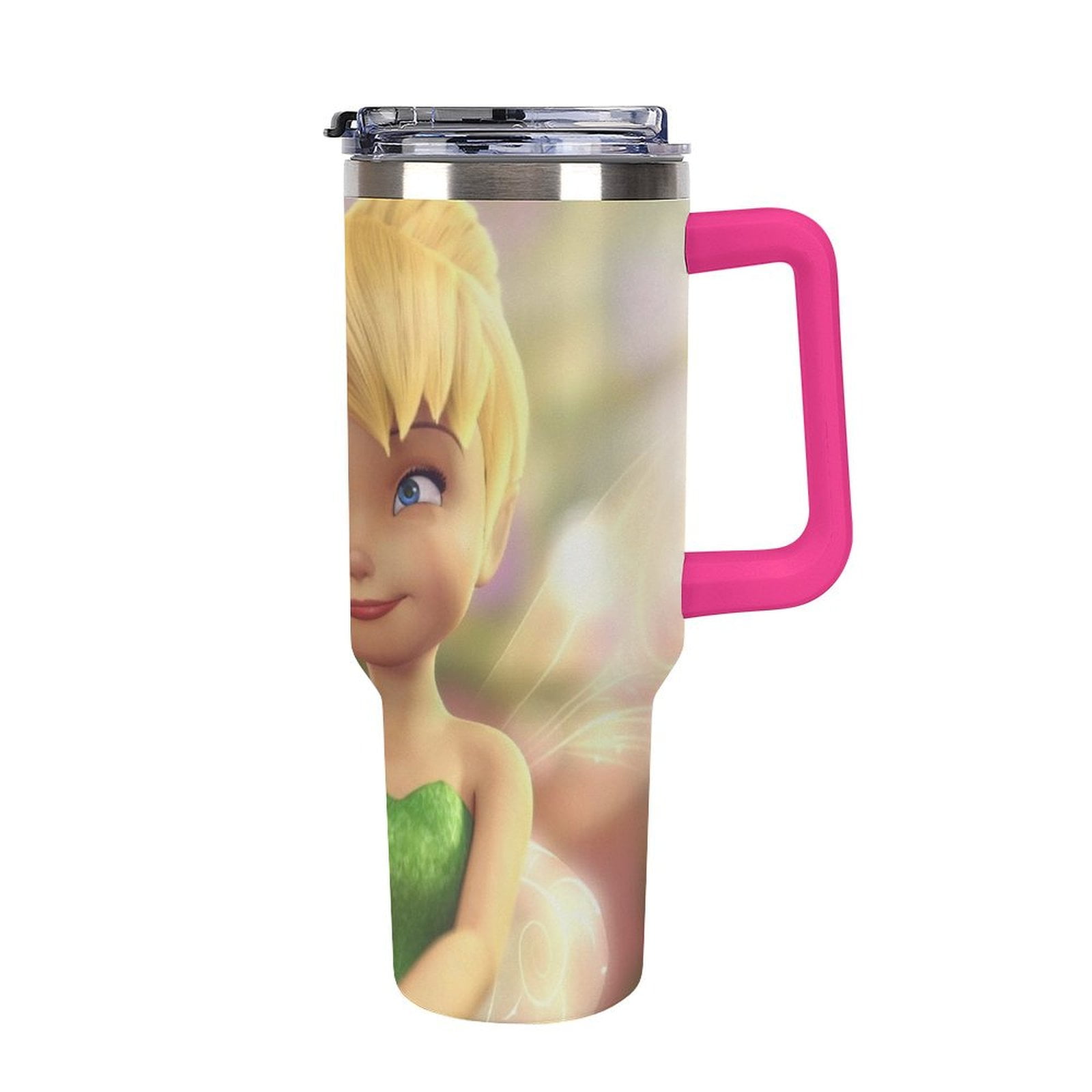 Tinker Bell 40 Oz Tumbler With Handle And Straw, Stainless Steel Vacuum ...