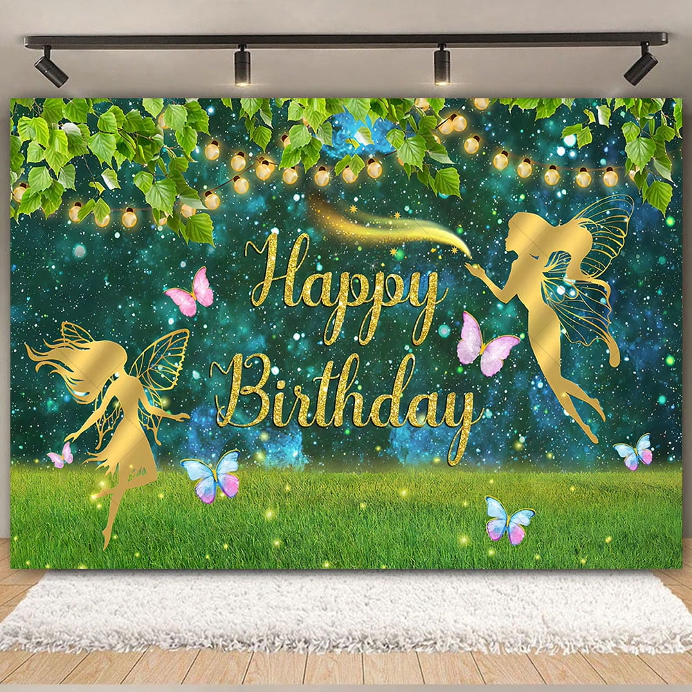 Tinker Bell Backdrop Banner Tinker Bell Theme Party Decoration for ...