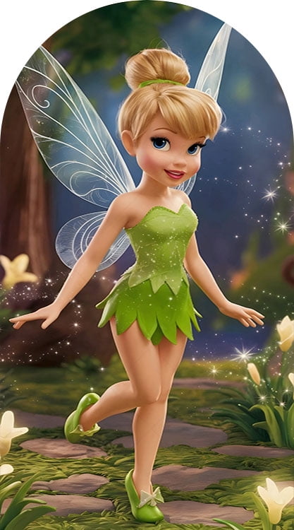 Tinker-Bell Background Birthday Party Backdrop 140 g Milk thread Arch ...