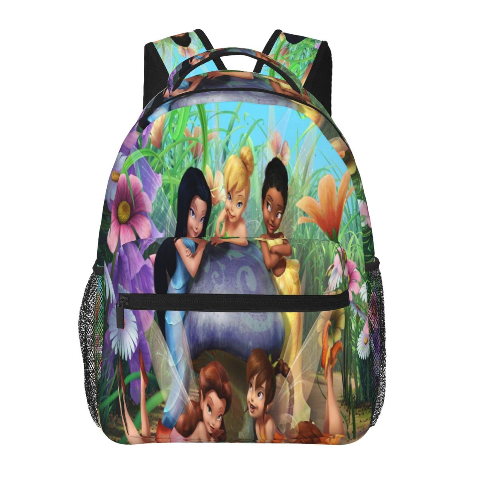 Tinker Bel Backpack Cute Cartoon Lightweight Backpacks Portable Outdoor ...