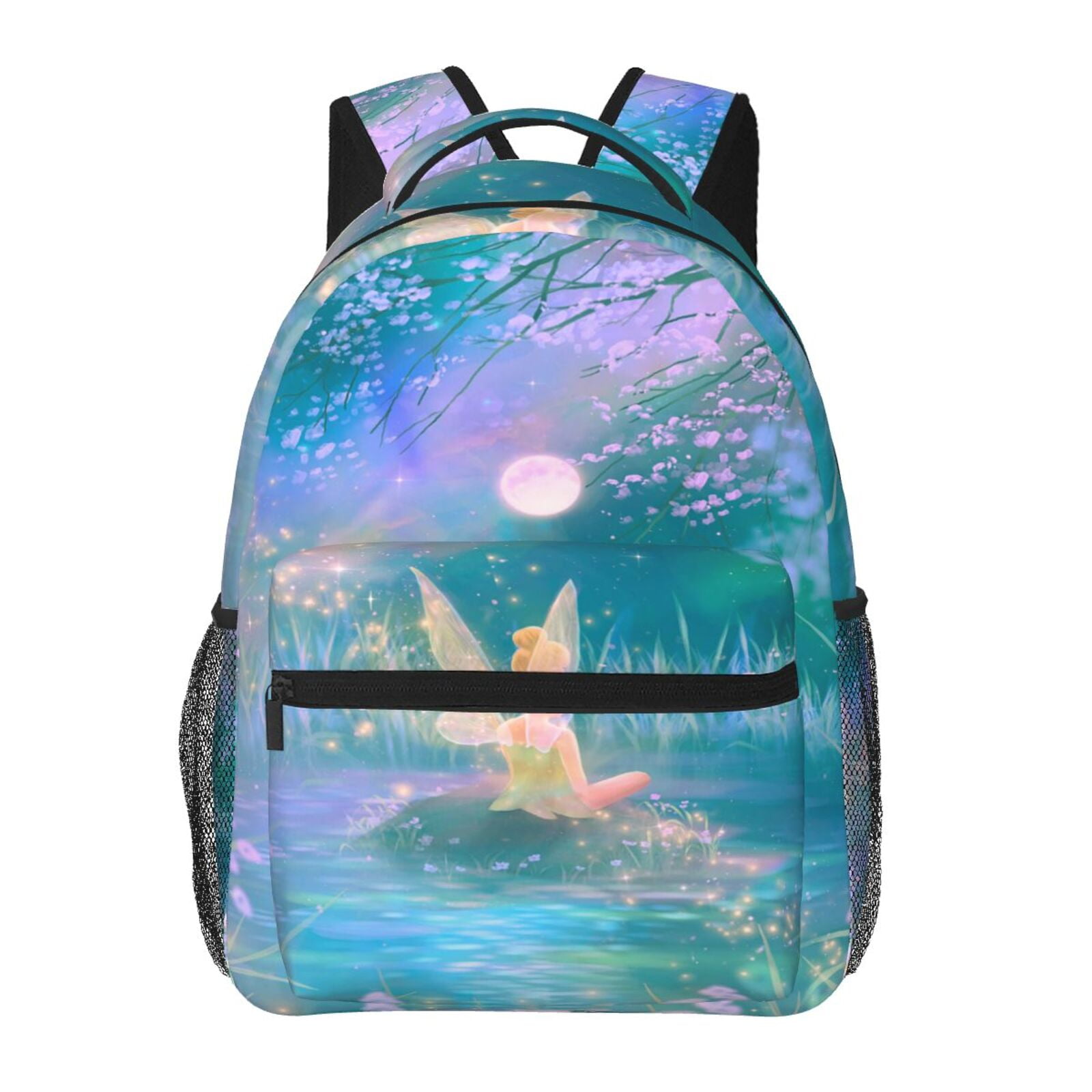 Tinker Bel Backpack Cute Cartoon Lightweight Backpacks Portable Outdoor ...