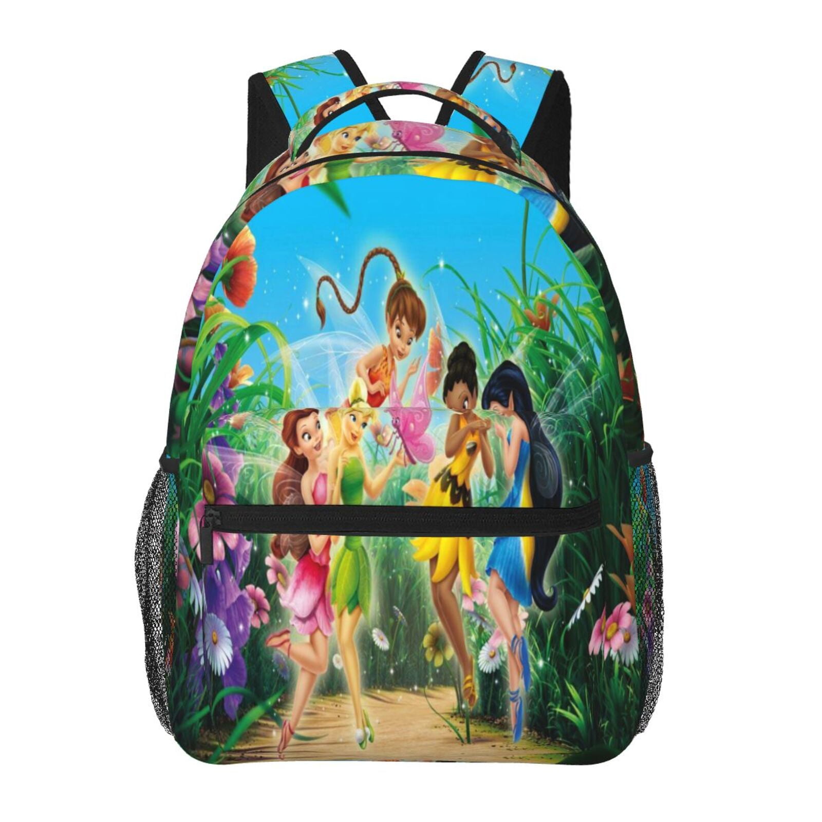 Tinker Bel Backpack Cute Cartoon Lightweight Backpacks Portable Outdoor ...