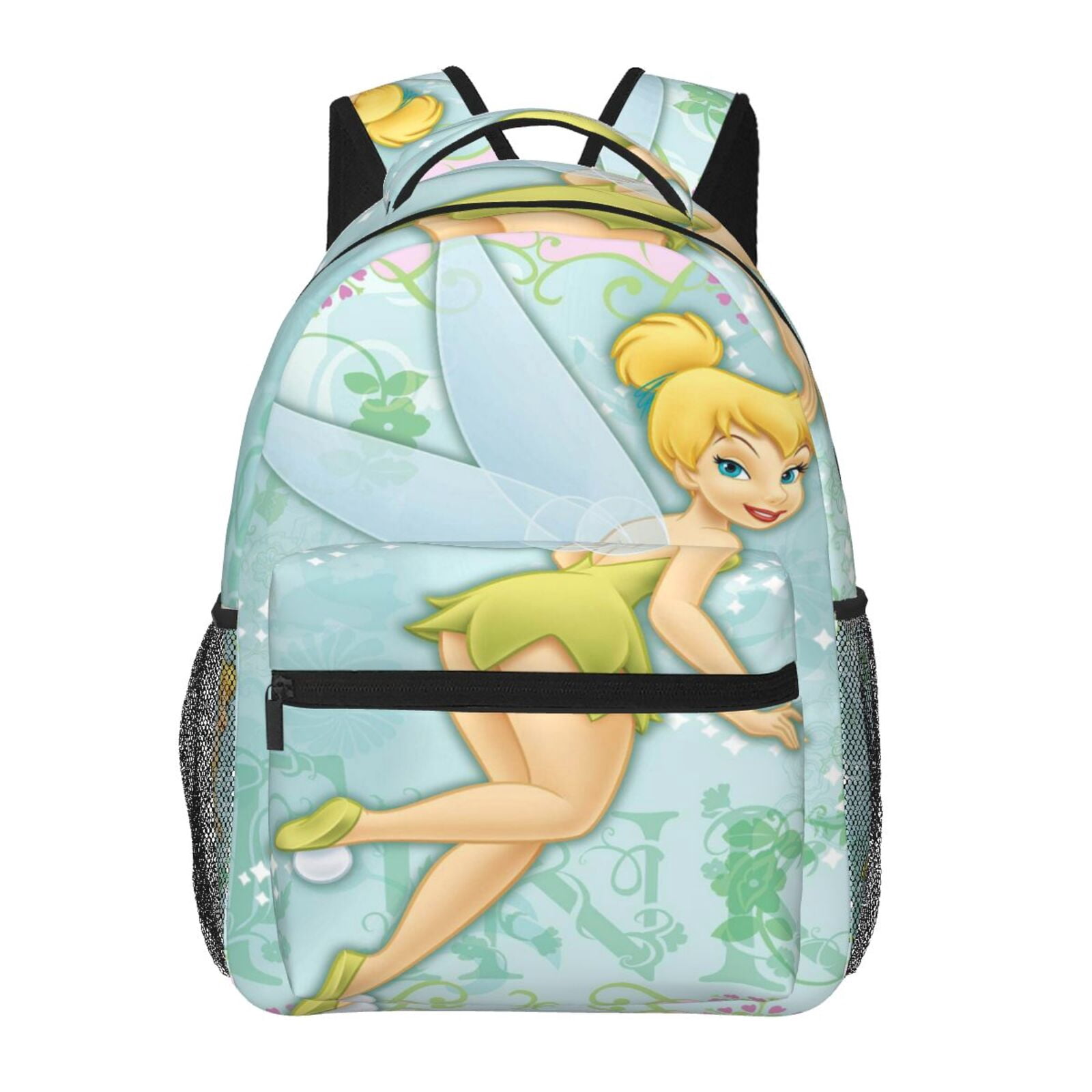 Tinker Bel Backpack Cute Cartoon Lightweight Backpacks Portable Outdoor ...
