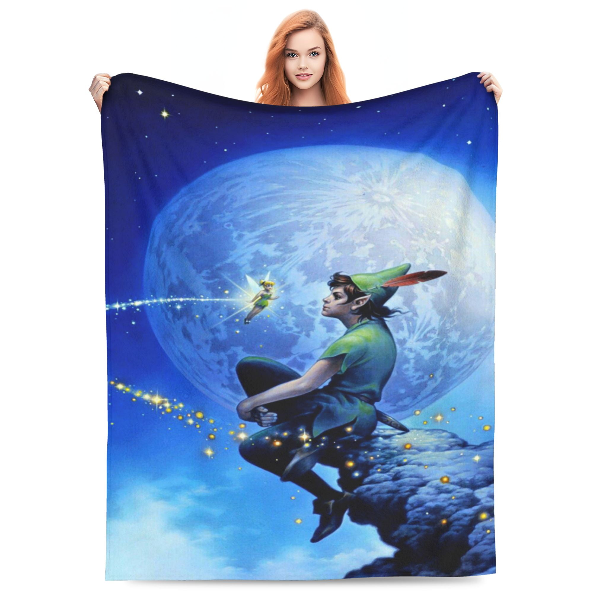 Tinker Bel Bed Blanket 3D Printed Throw Blanket Lightweight Super Soft ...