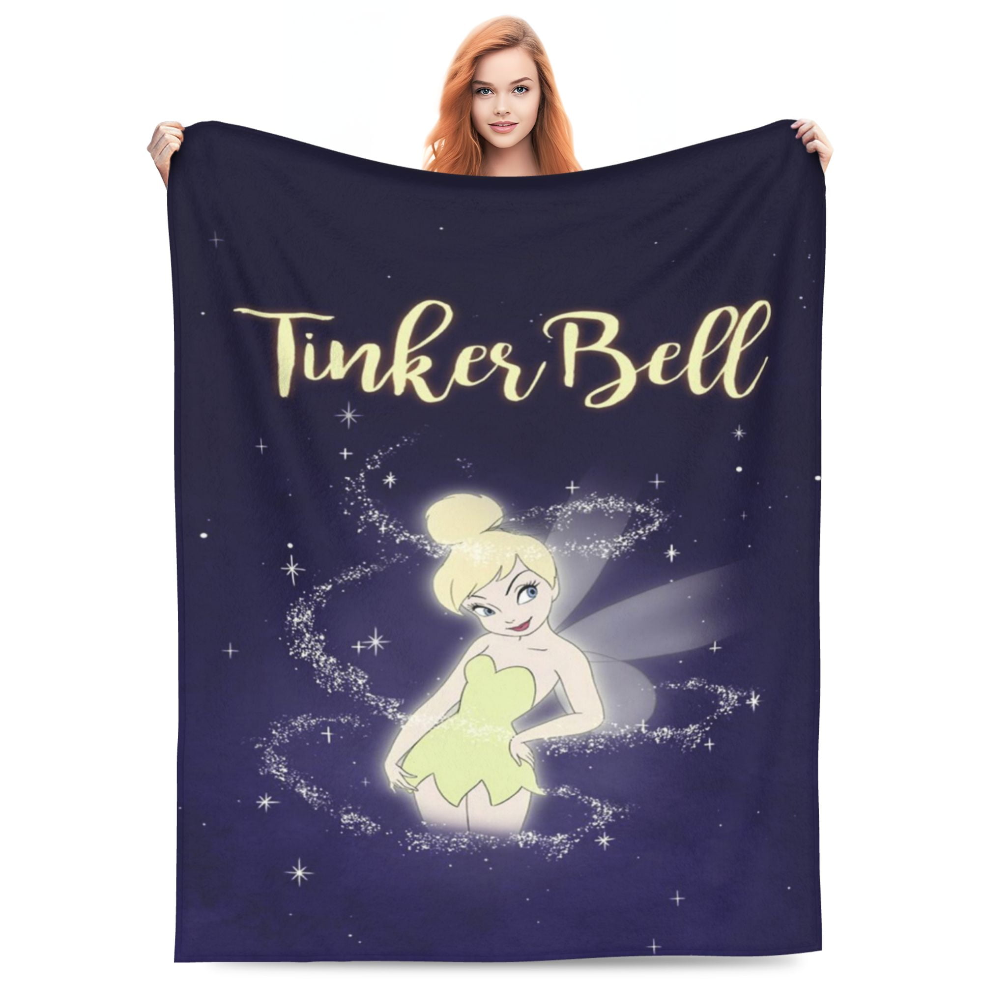 Tinker Bel Bed Blanket 3D Printed Throw Blanket Lightweight Super Soft ...