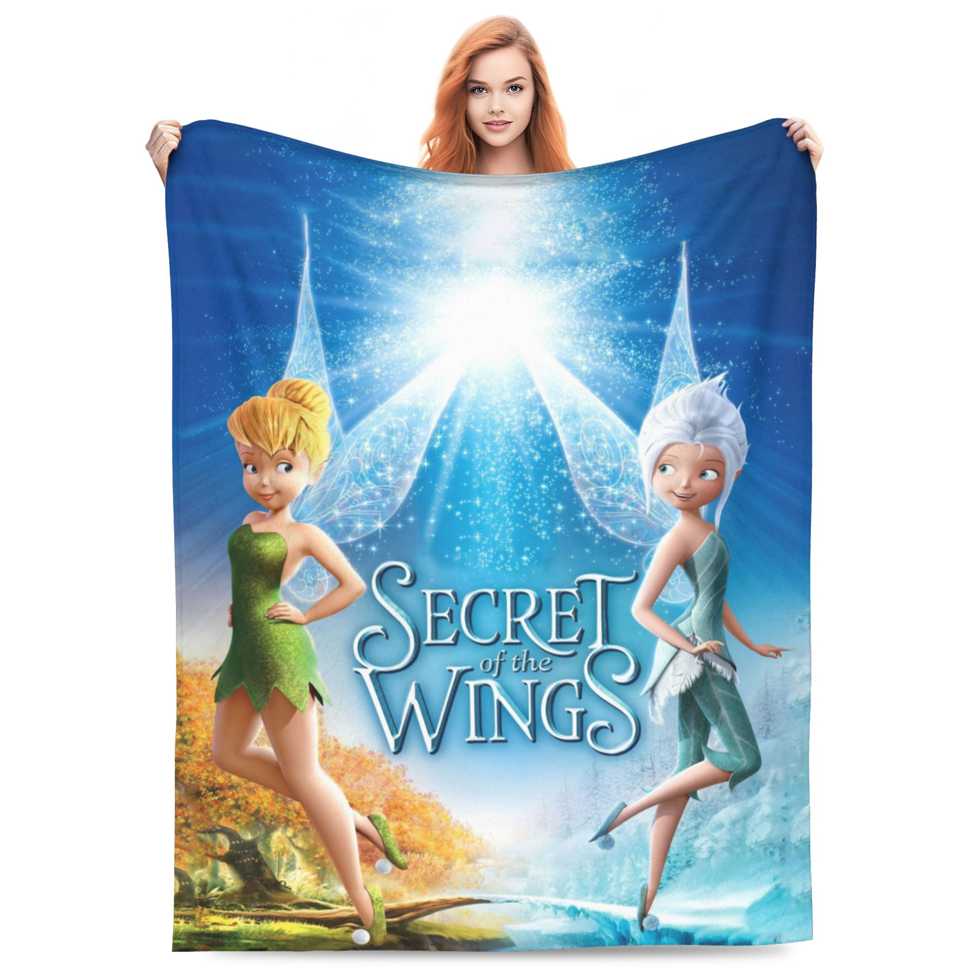 Tinker Bel Bed Blanket 3D Printed Throw Blanket Lightweight Super Soft ...