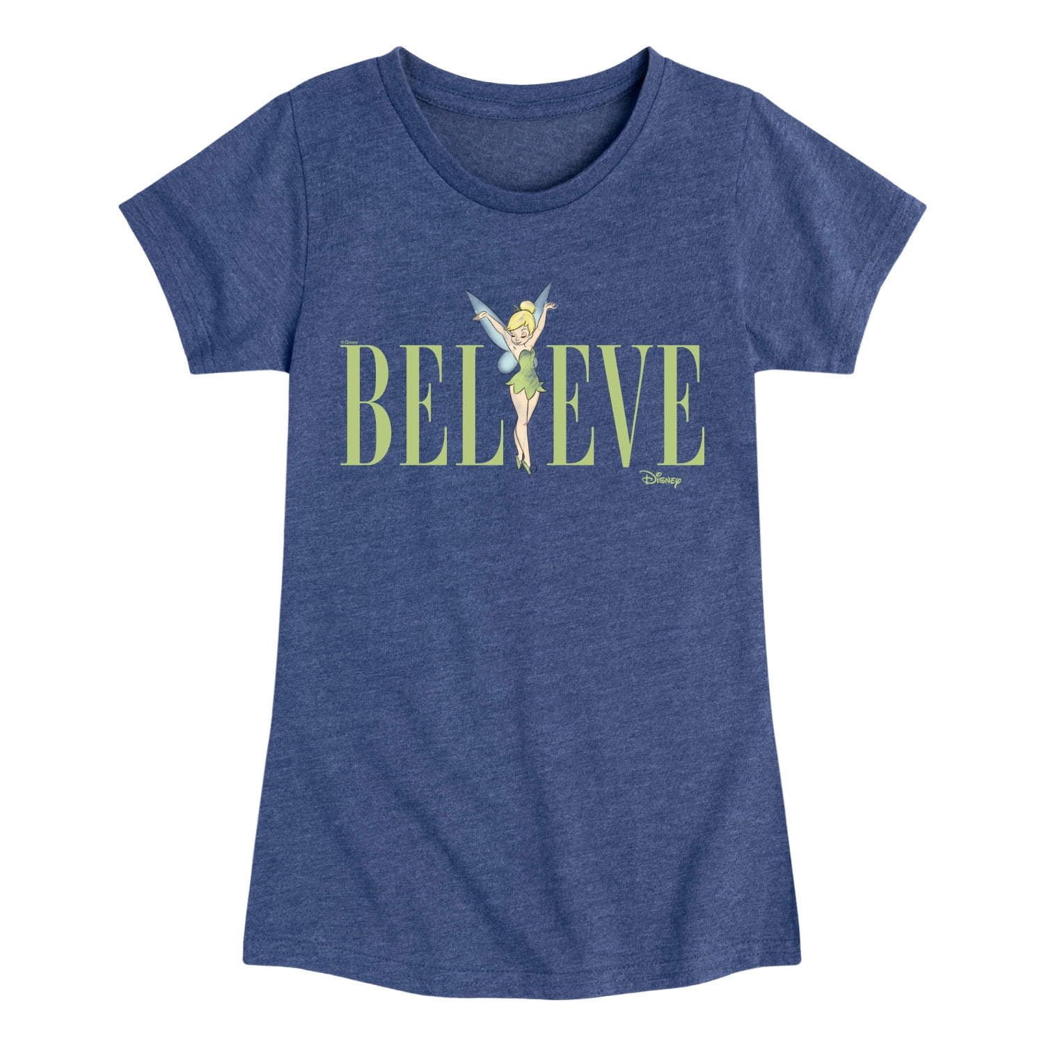 Tinker Bell - Believe - Toddler And Youth Girls Short Sleeve Graphic T ...