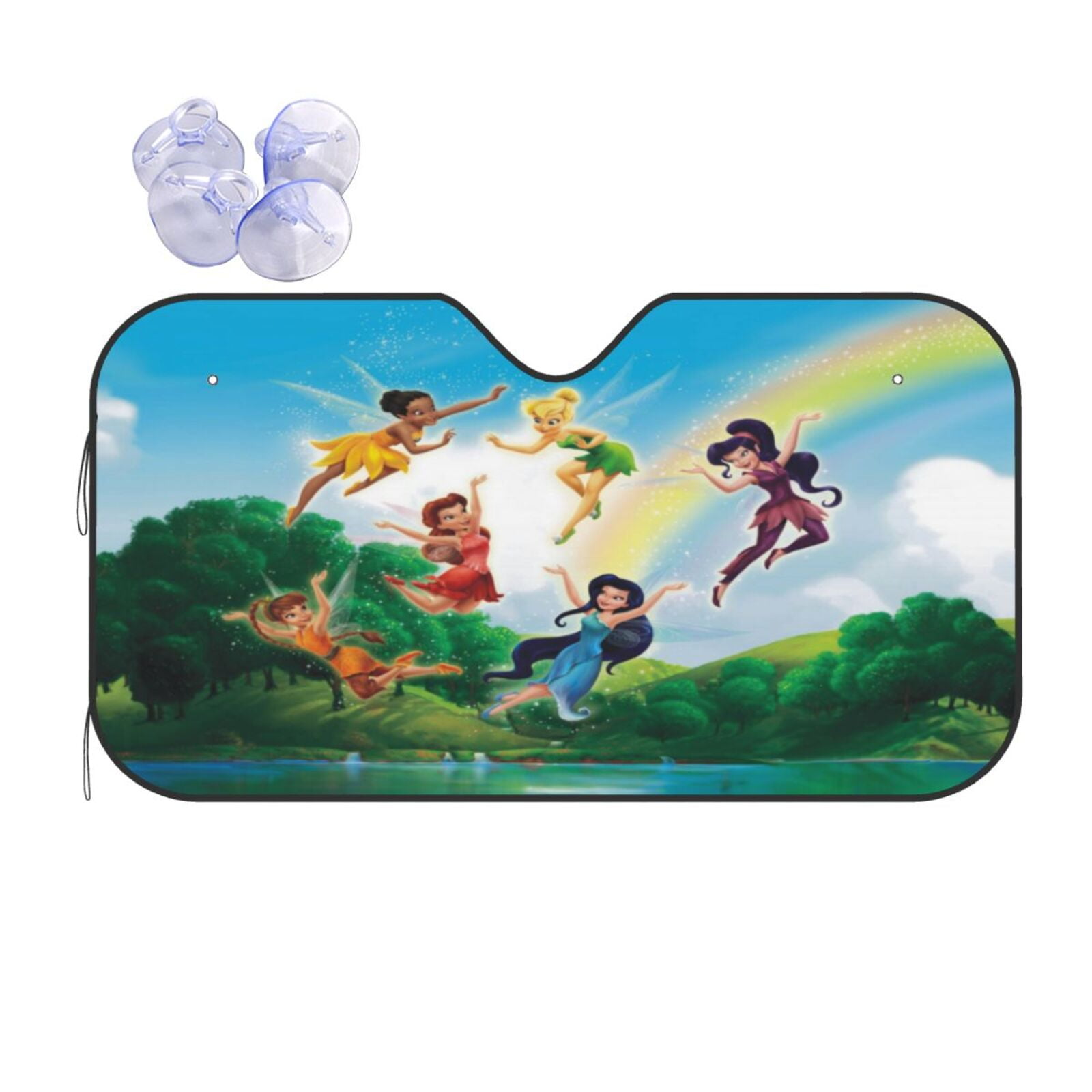 Tinker Bel Car Windshield Sunshade Front Window Sun Shades Folding ...