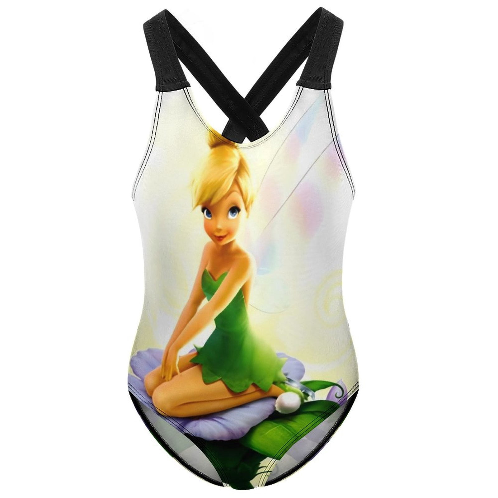 Tinker Bell Cartoon girls one-piece swimsuit beach swimsuit suitable ...