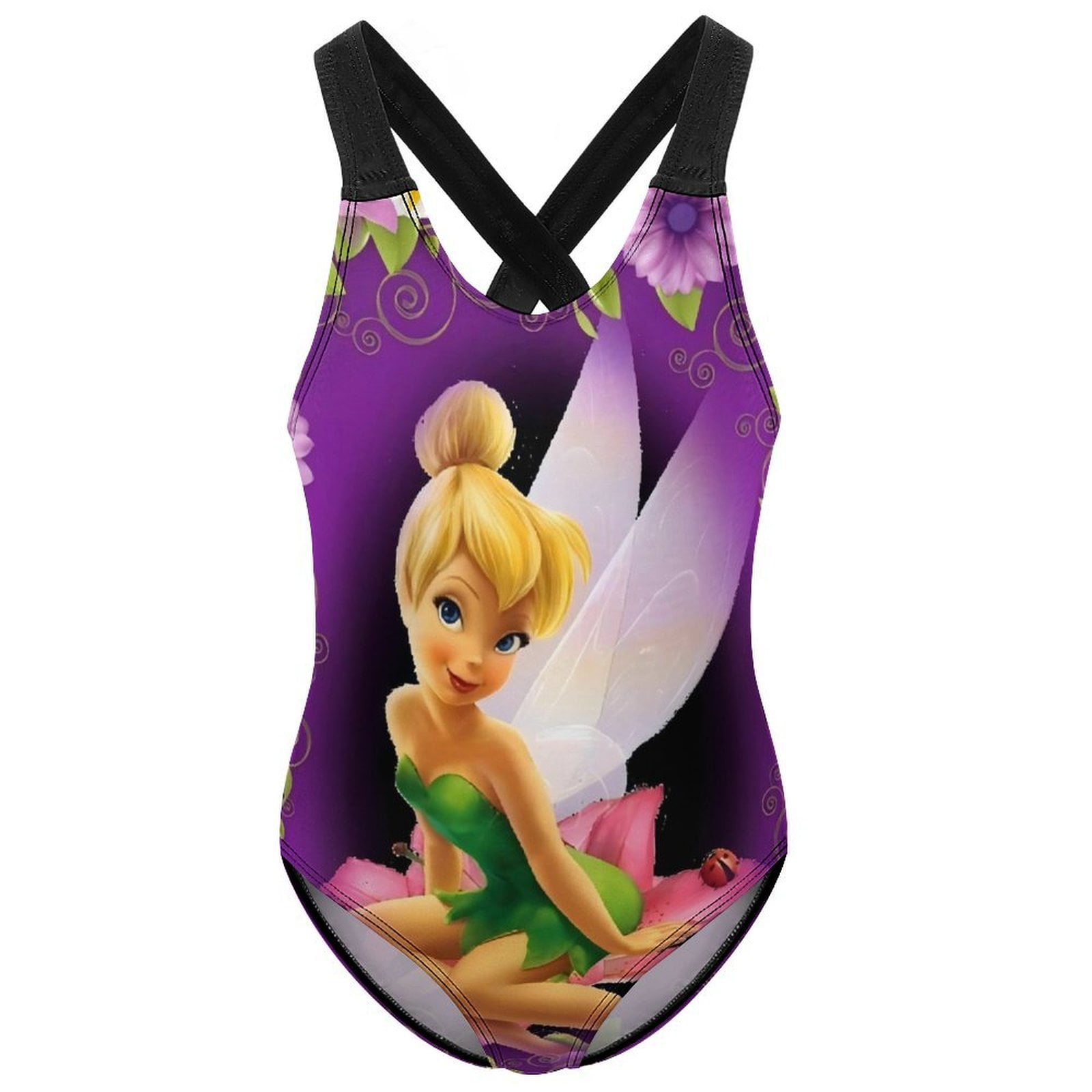 Tinker Bell Cartoon girls one-piece swimsuit beach swimsuit suitable ...